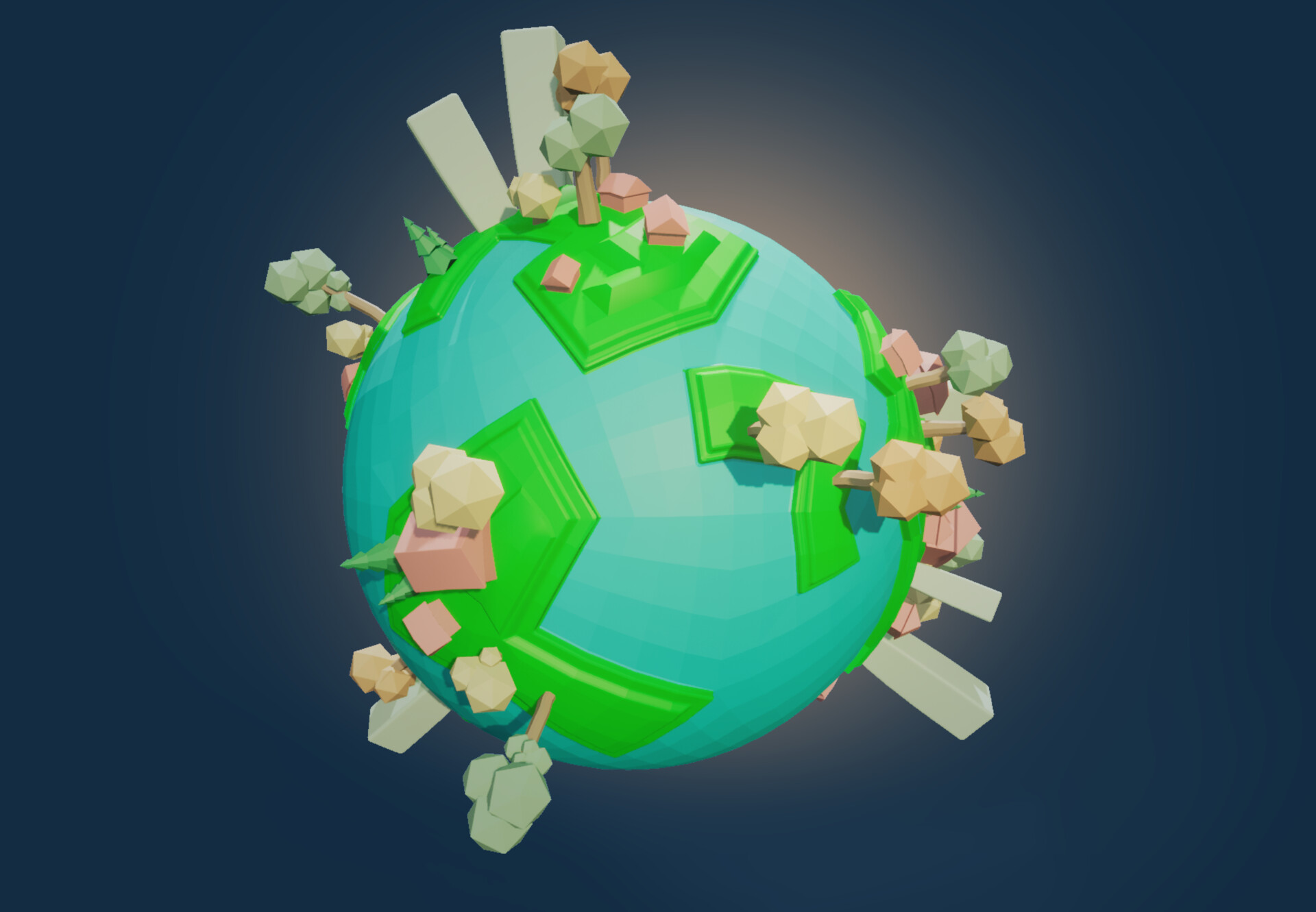 ArtStation - Earth _ Low Poly