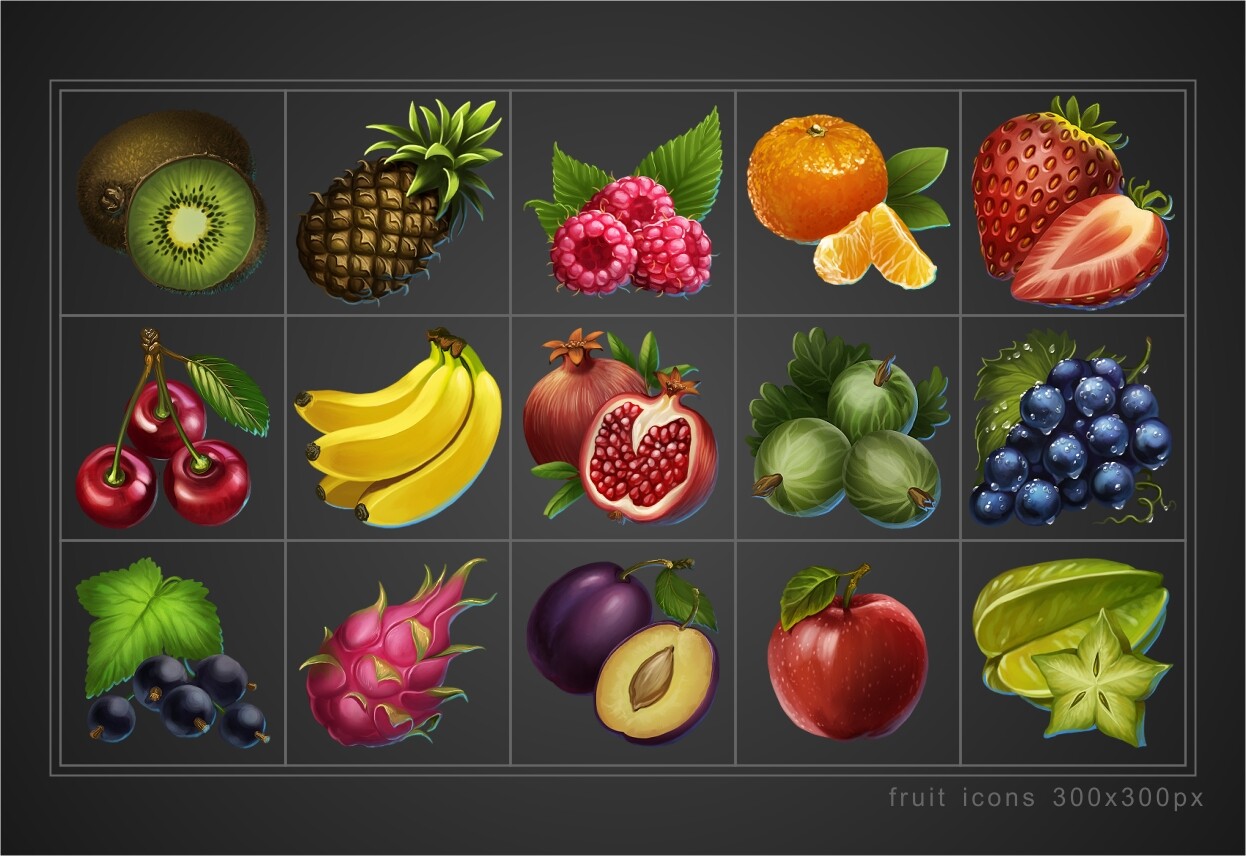 ArtStation - Fruit Icons