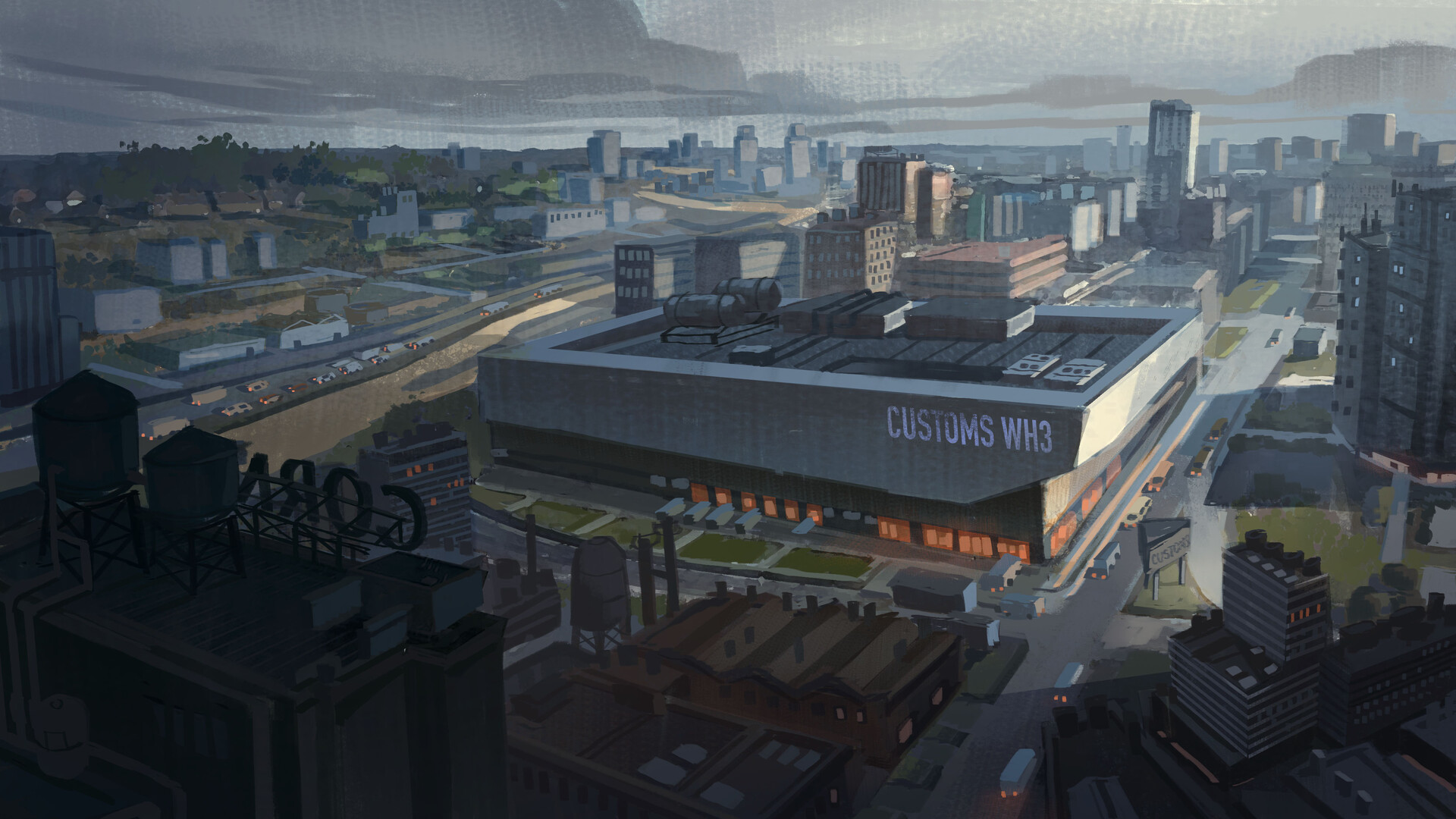 ArtStation - customs warehouse