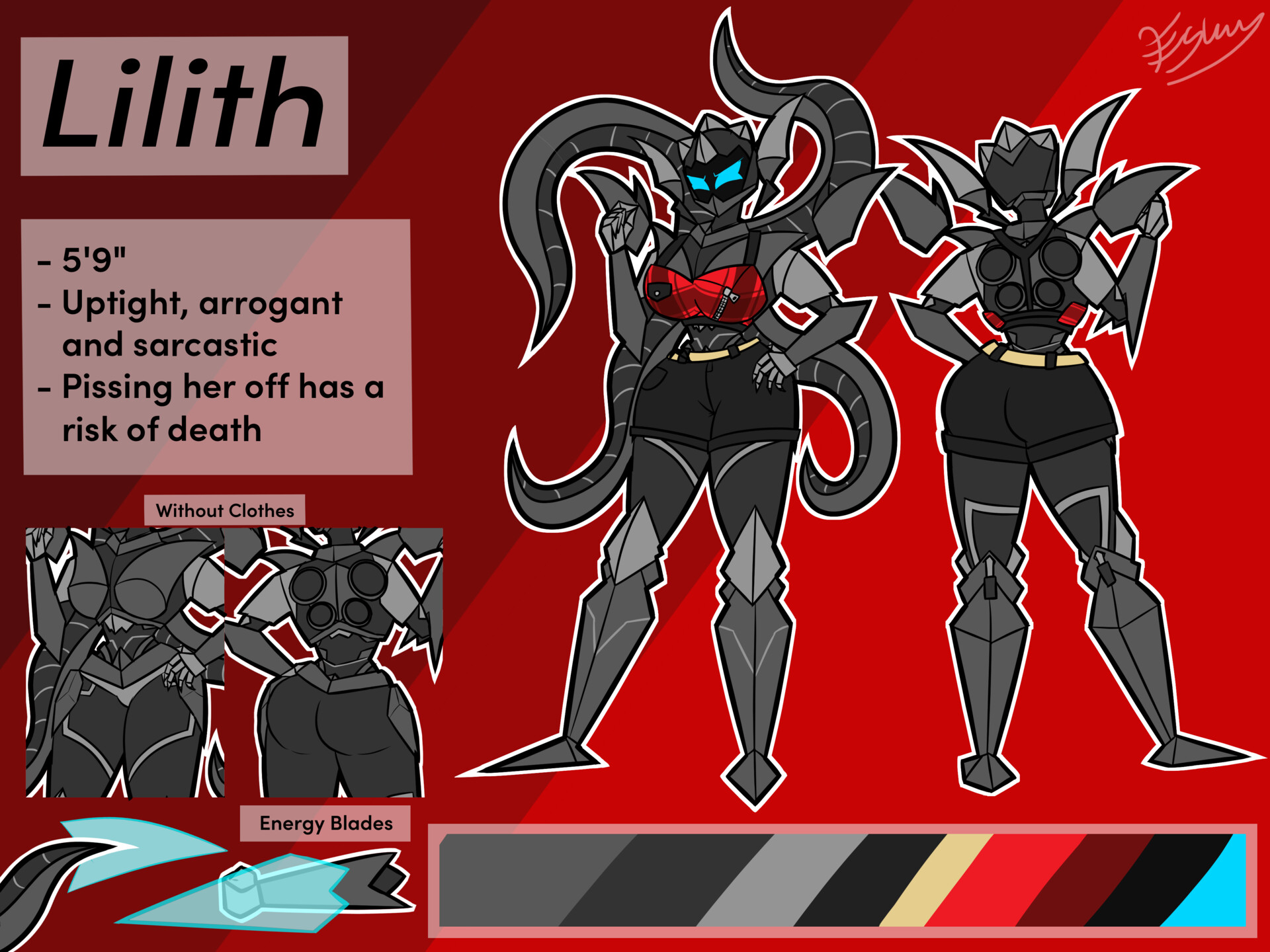 ArtStation - [Old Design] Lilith Ref Sheet