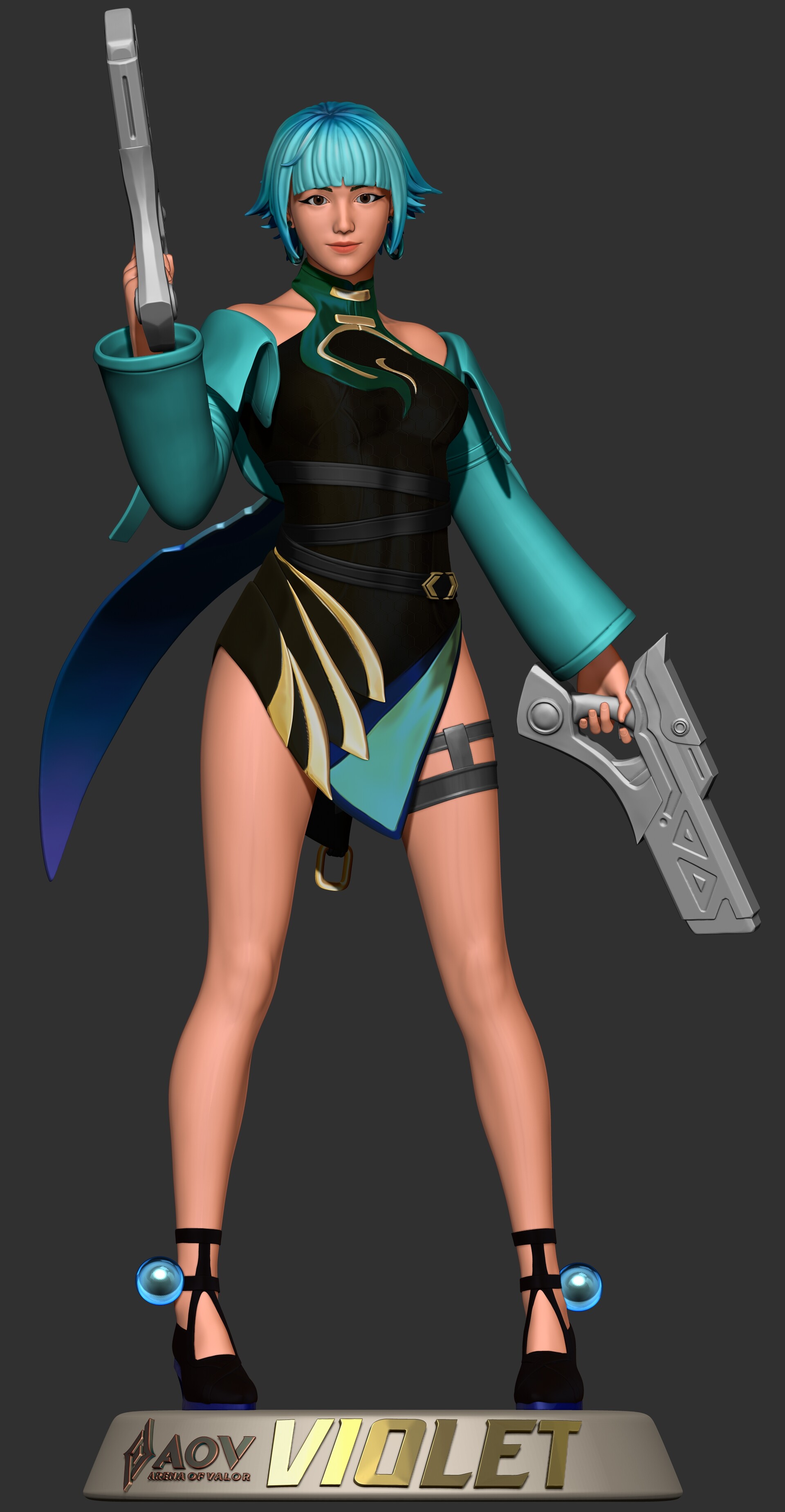 Artstation Violet Arena Of Valor 3d Character