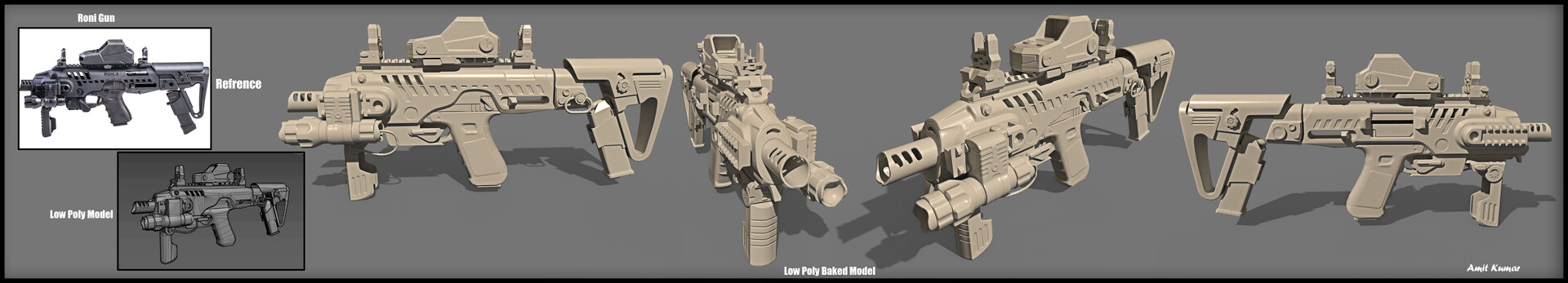 ArtStation - Roni Gun - model