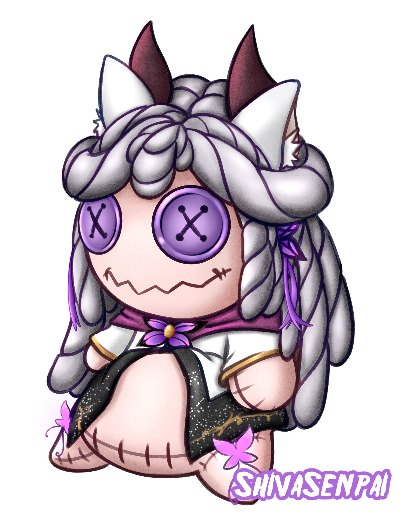 Voodoo Doll Girl Cartoon