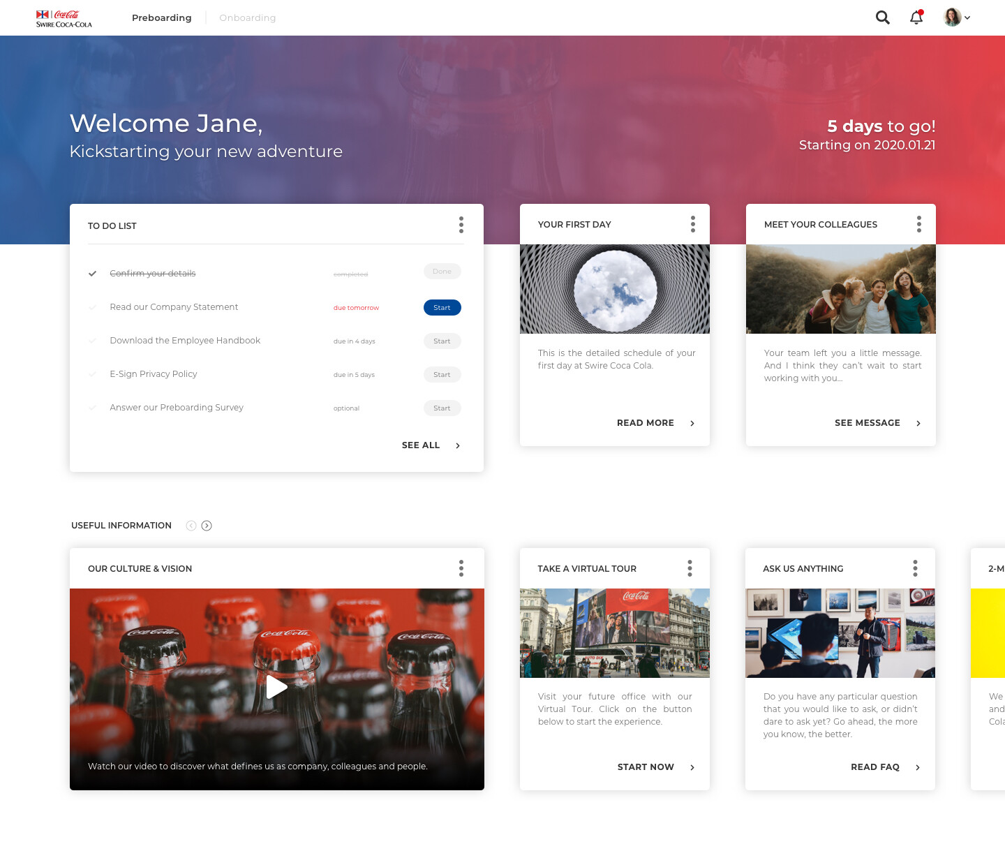 ArtStation - Employee Portal | Product Lead & UX/UI Design