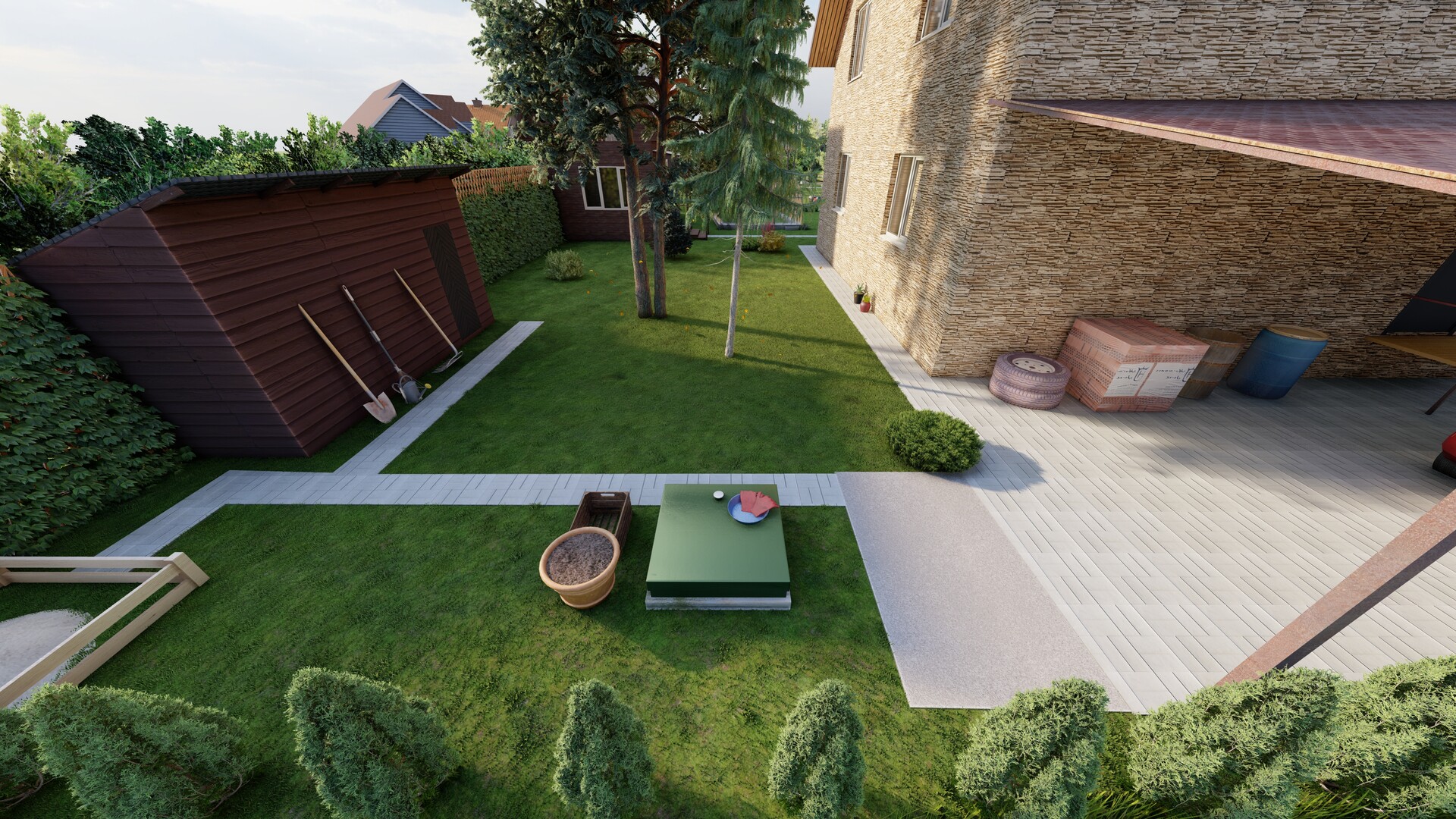 Yumar - Backyard with the river