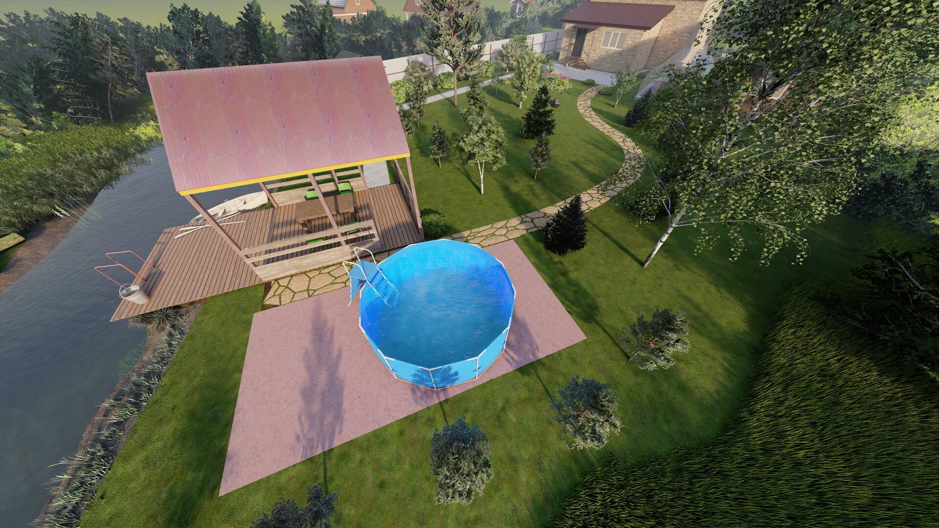 Yumar - Backyard with the river