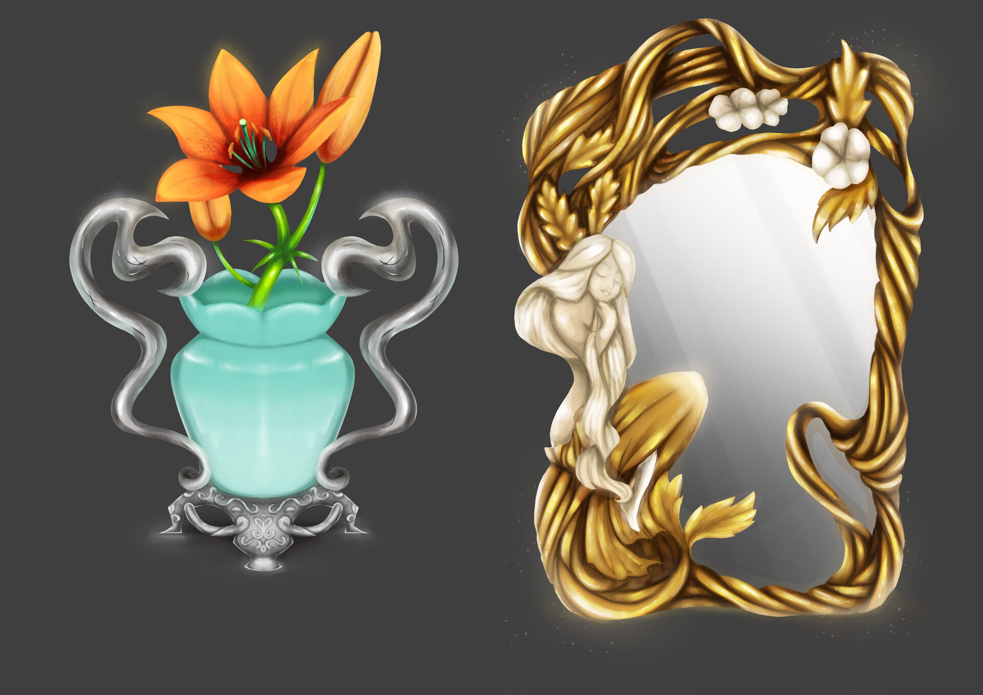 ArtStation - Props digital painting