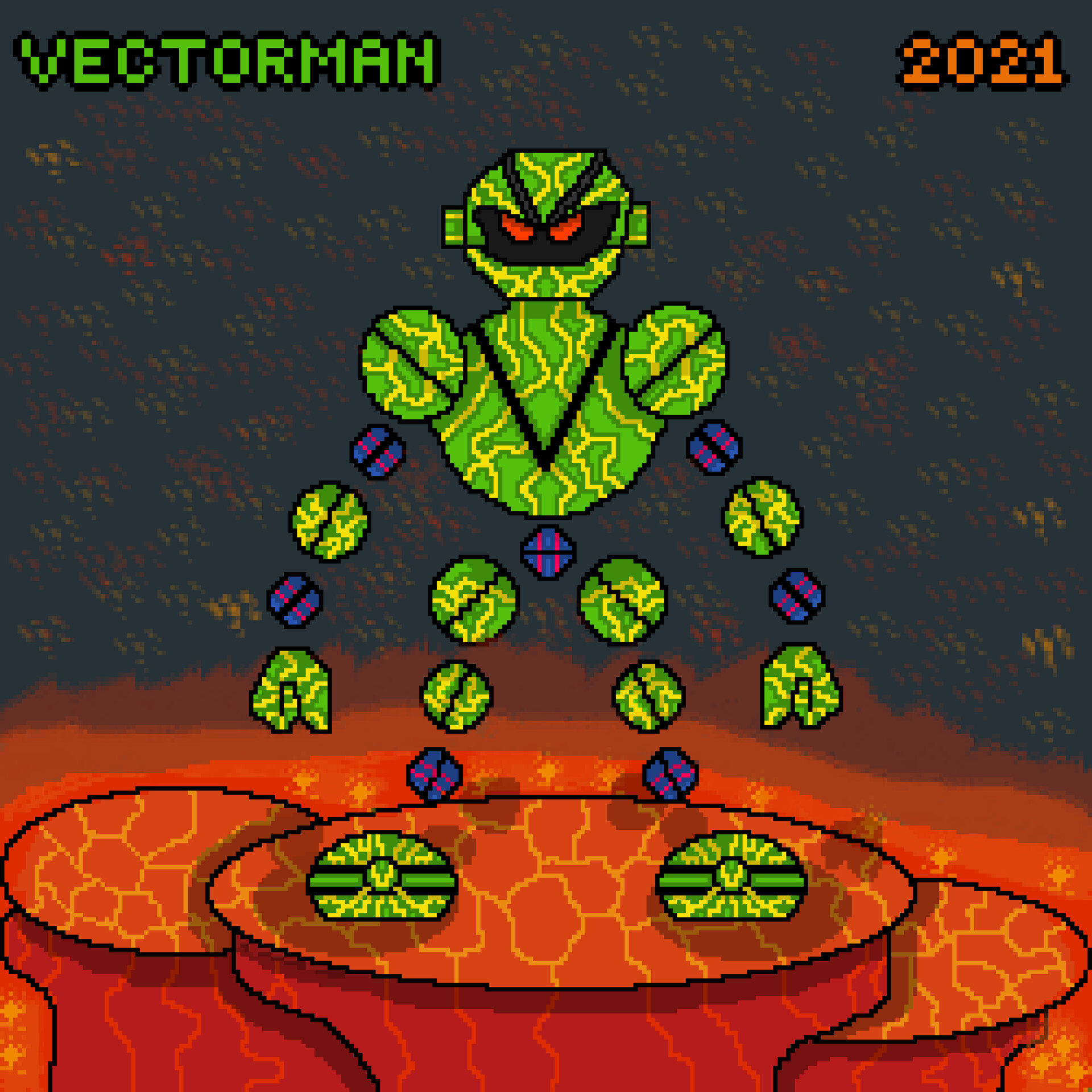 ArtStation - Vectorman Sprite