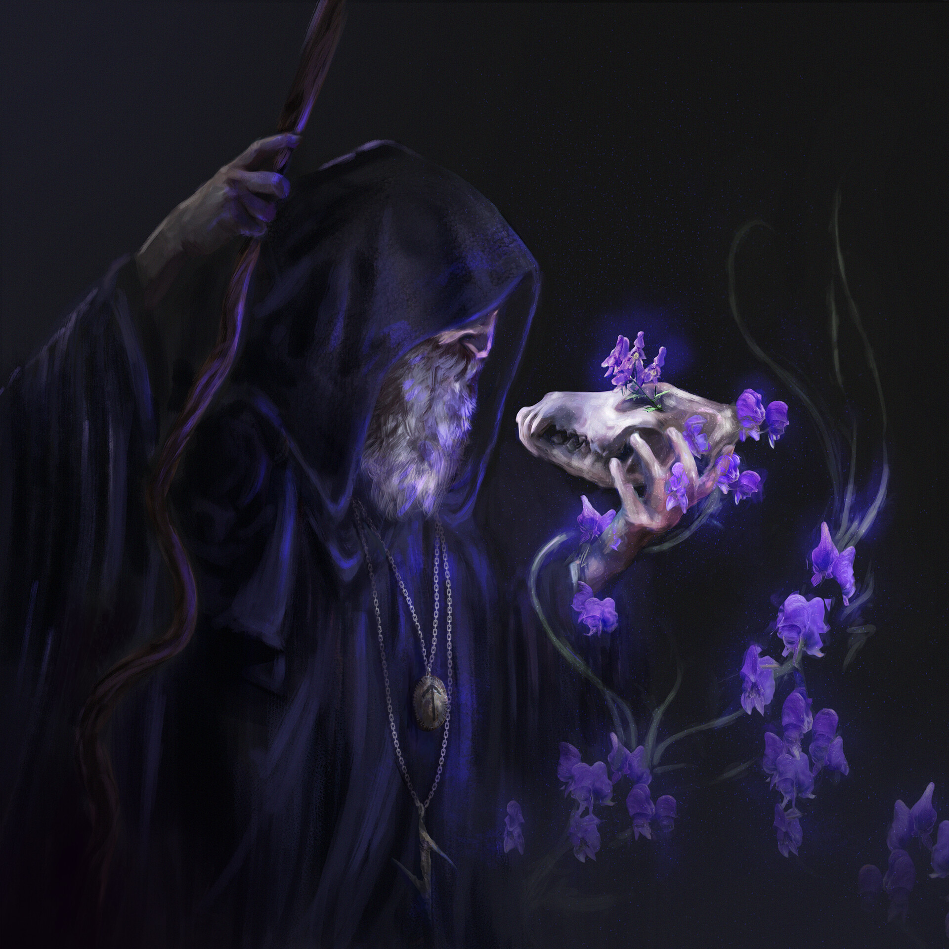 ArtStation - The Witch's Poison Garden #1: Wolfsbane Aconitum Napellus