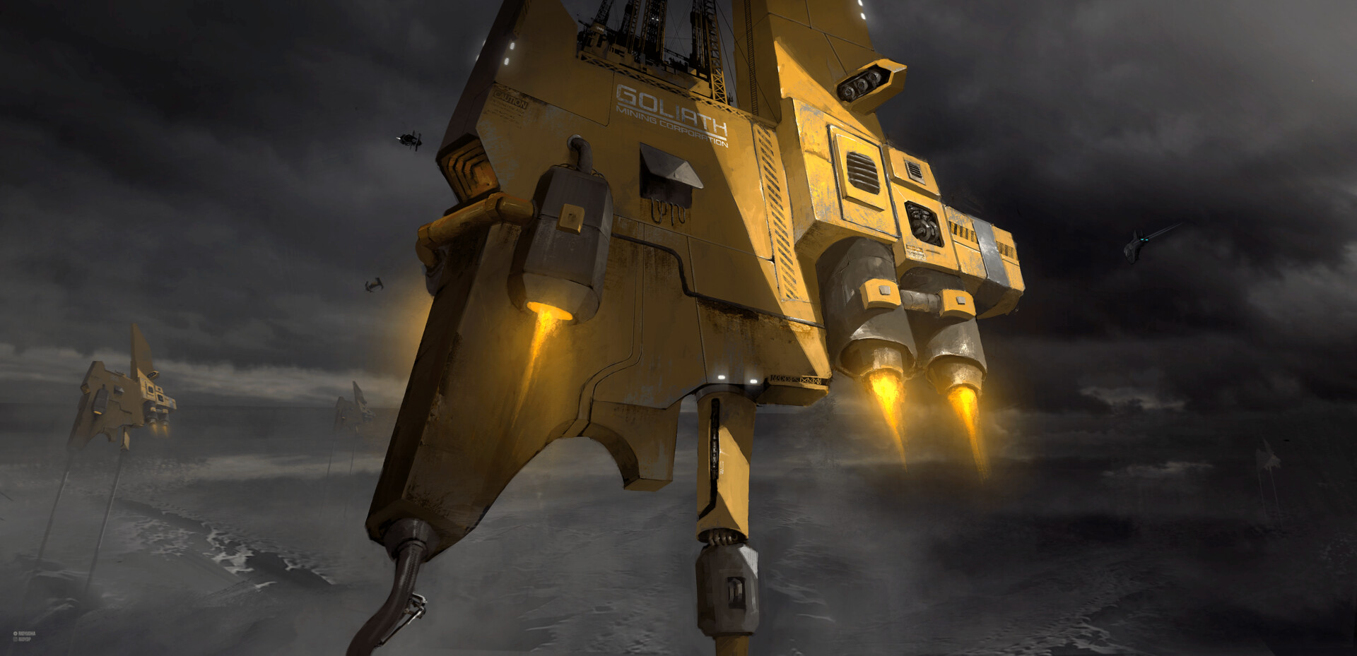 ArtStation - Mining Vessels