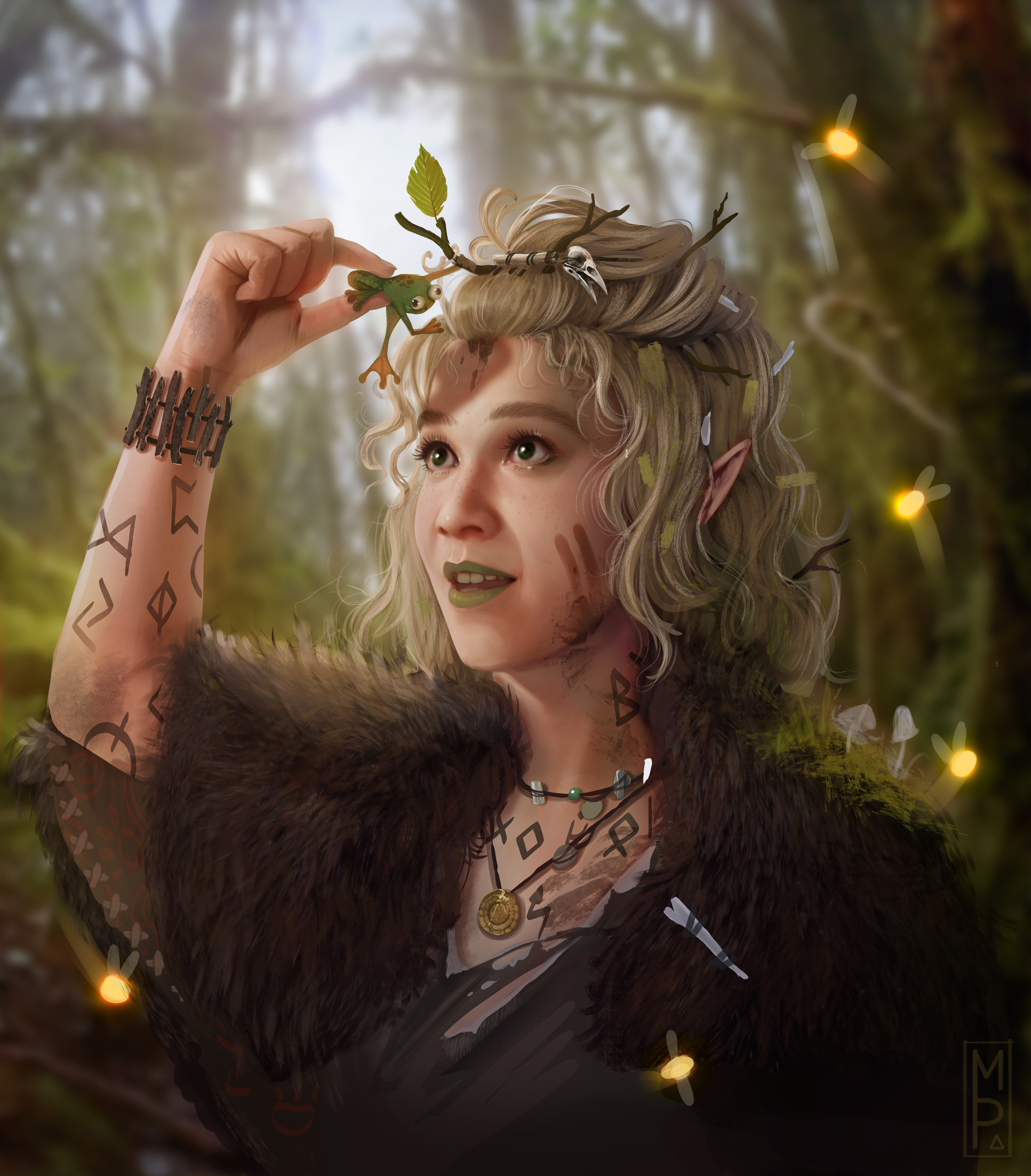 Halfling Druid by Magdalena Płoszkiewicz : r/ImaginaryHalflings