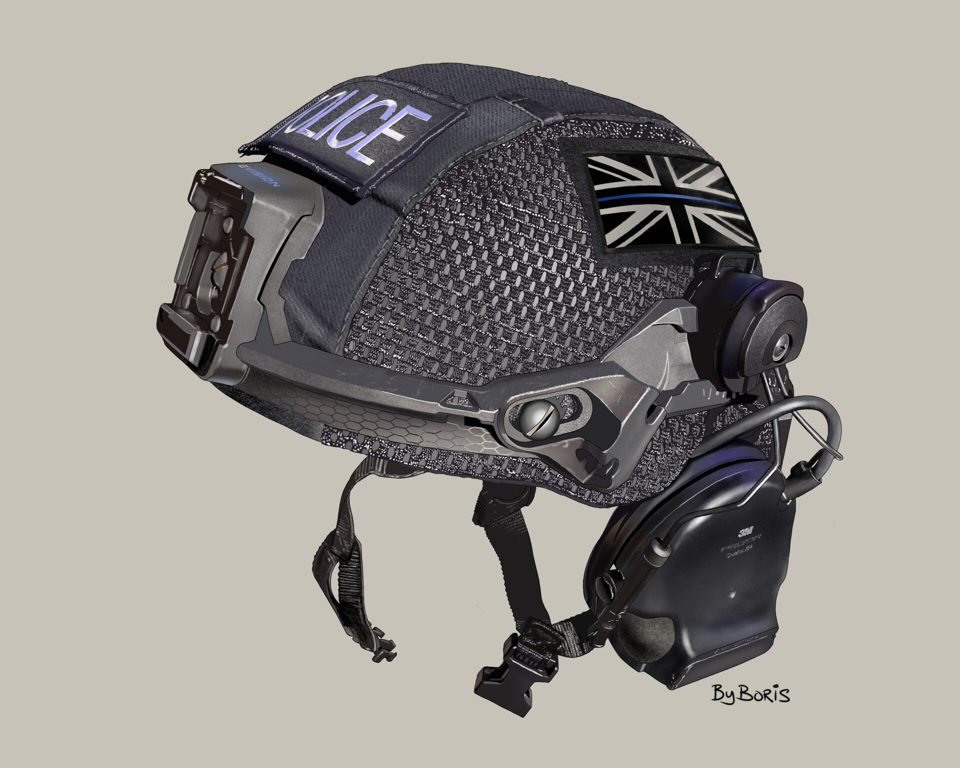ArtStation - Met Police Ballistic Helmet