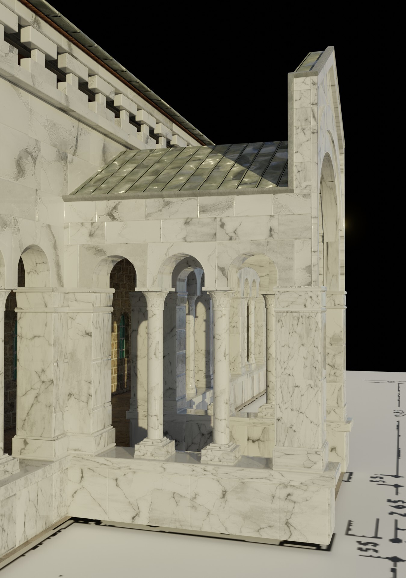 Virtual Box - Medieval Refectory in monastery Studenica