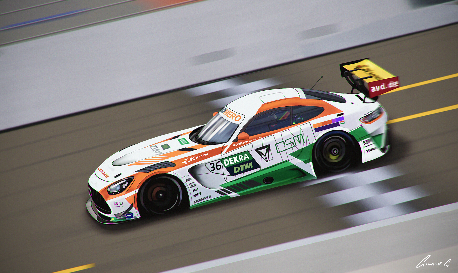 ArtStation - Mercedes DTM study