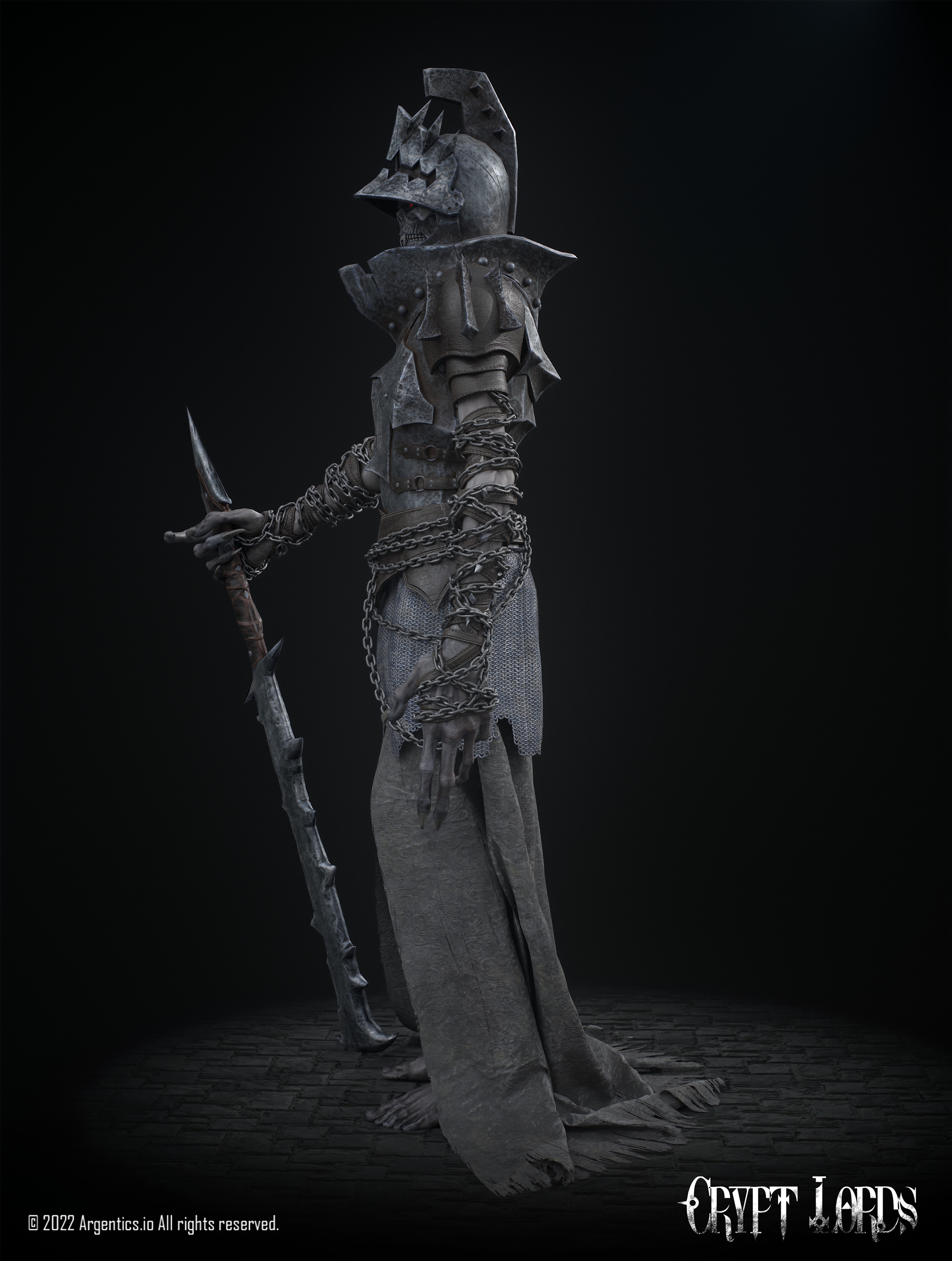 Argentics - Lich Knight 3D Model