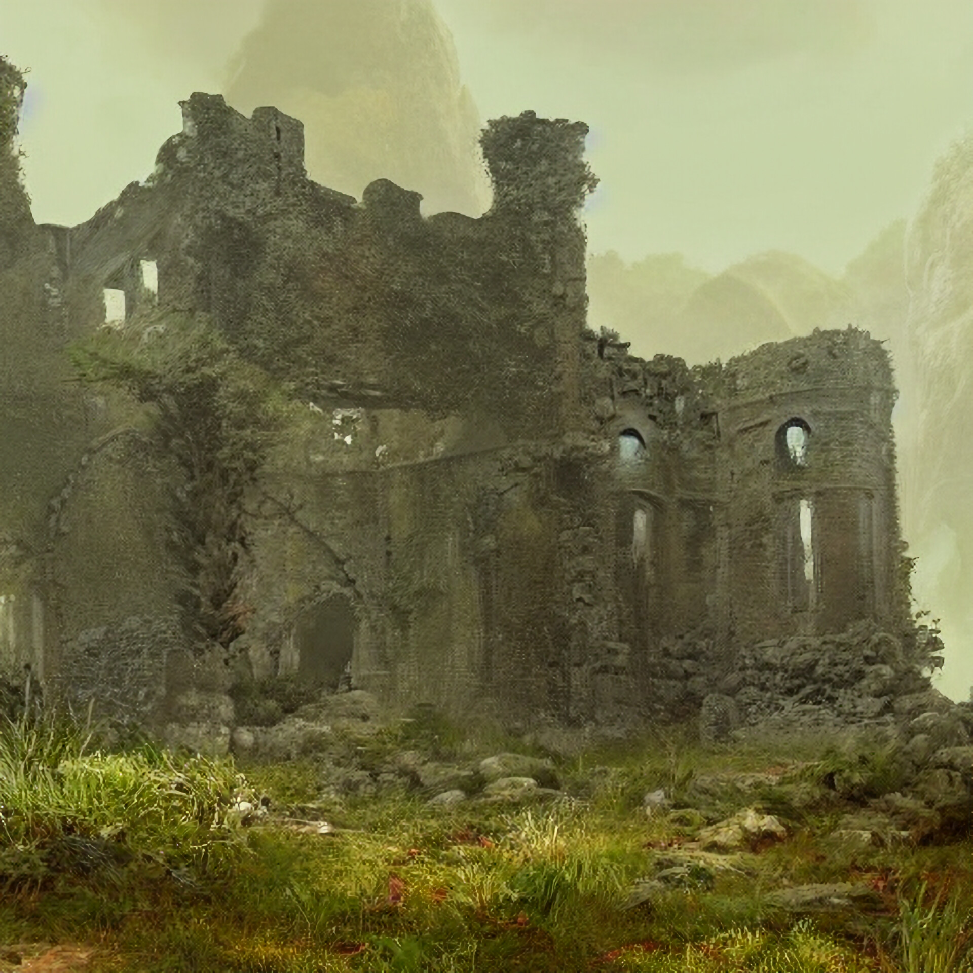 Destroyed Castle Wallpaper