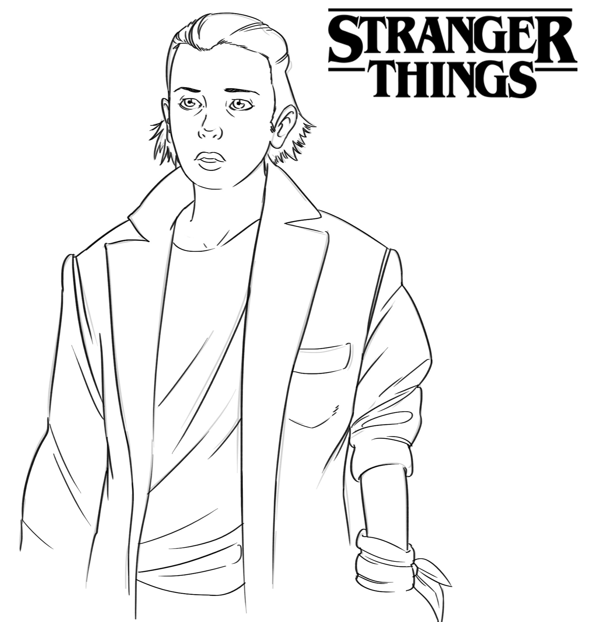 stranger things coloring pages season 3