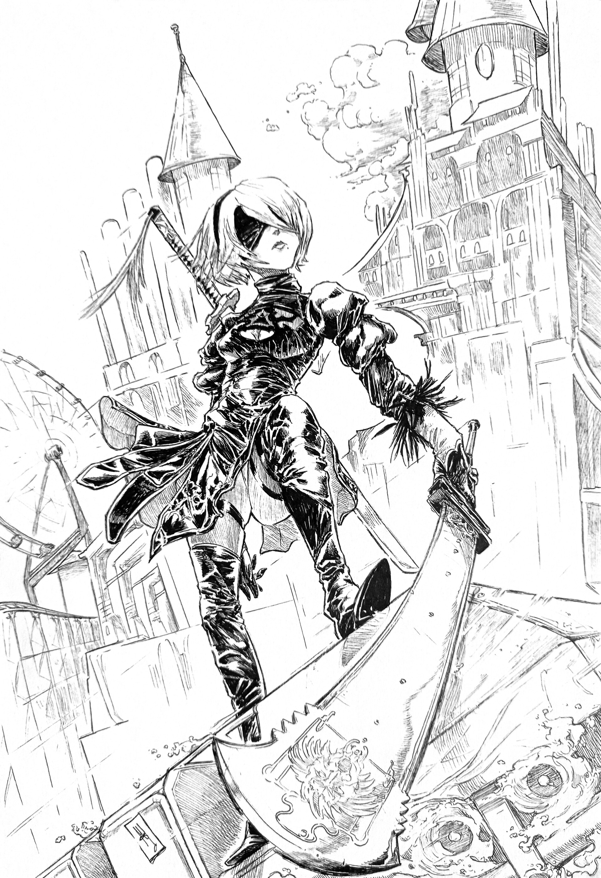 ArtStation - 2b fan art