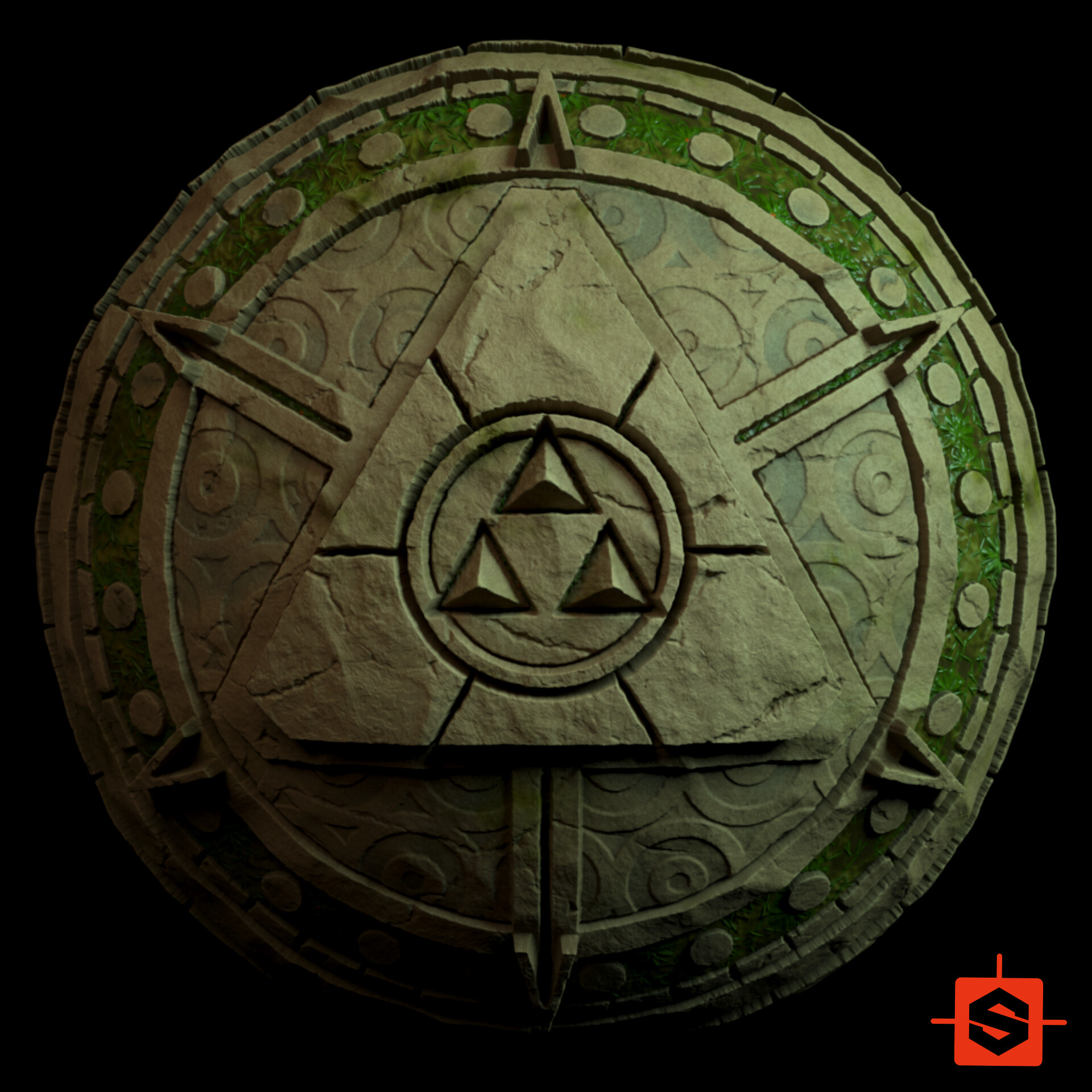 Maxime Maréchal - Stylized Maya Ground Material | Substance Designer