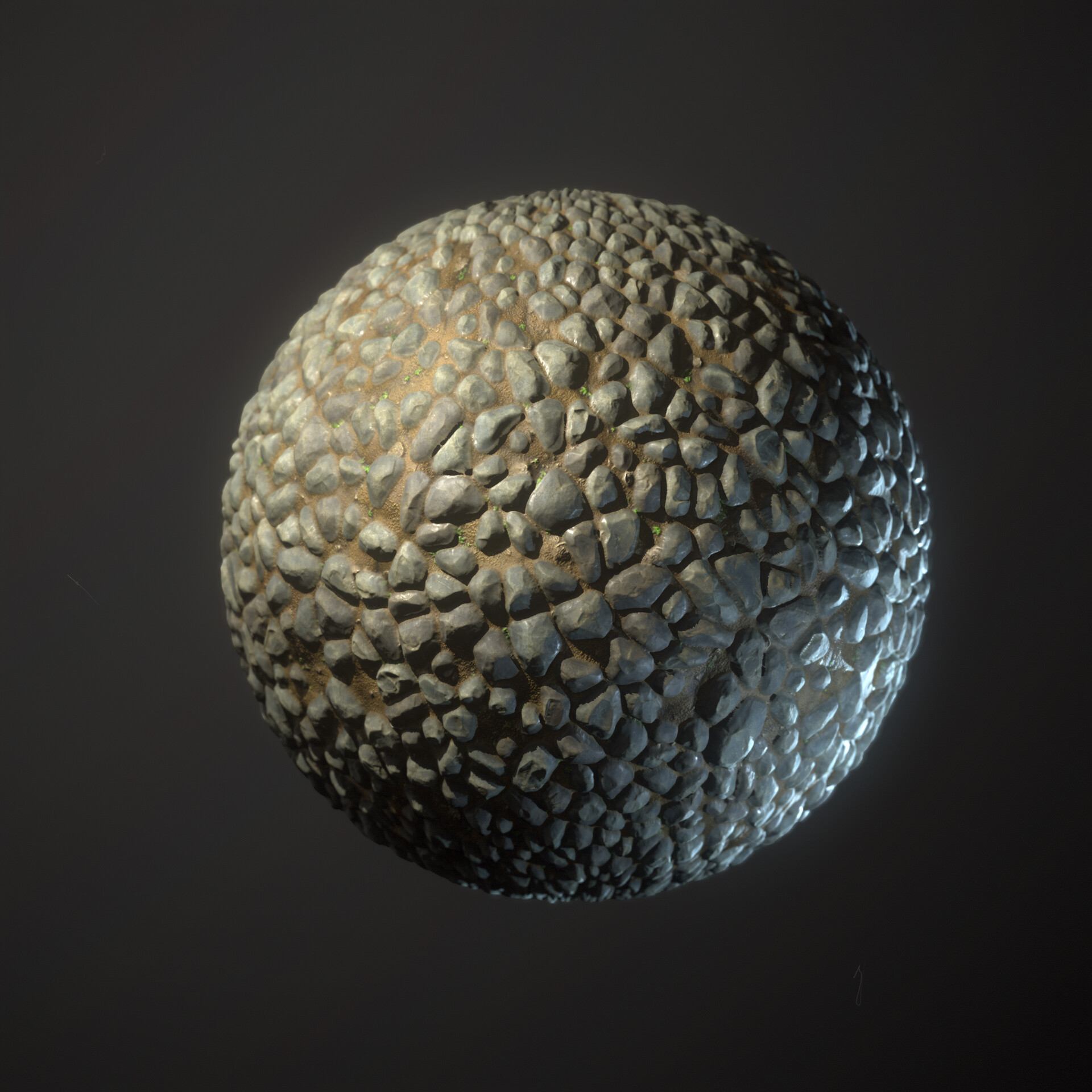 ArtStation - Stylized Cobblestone Road Material
