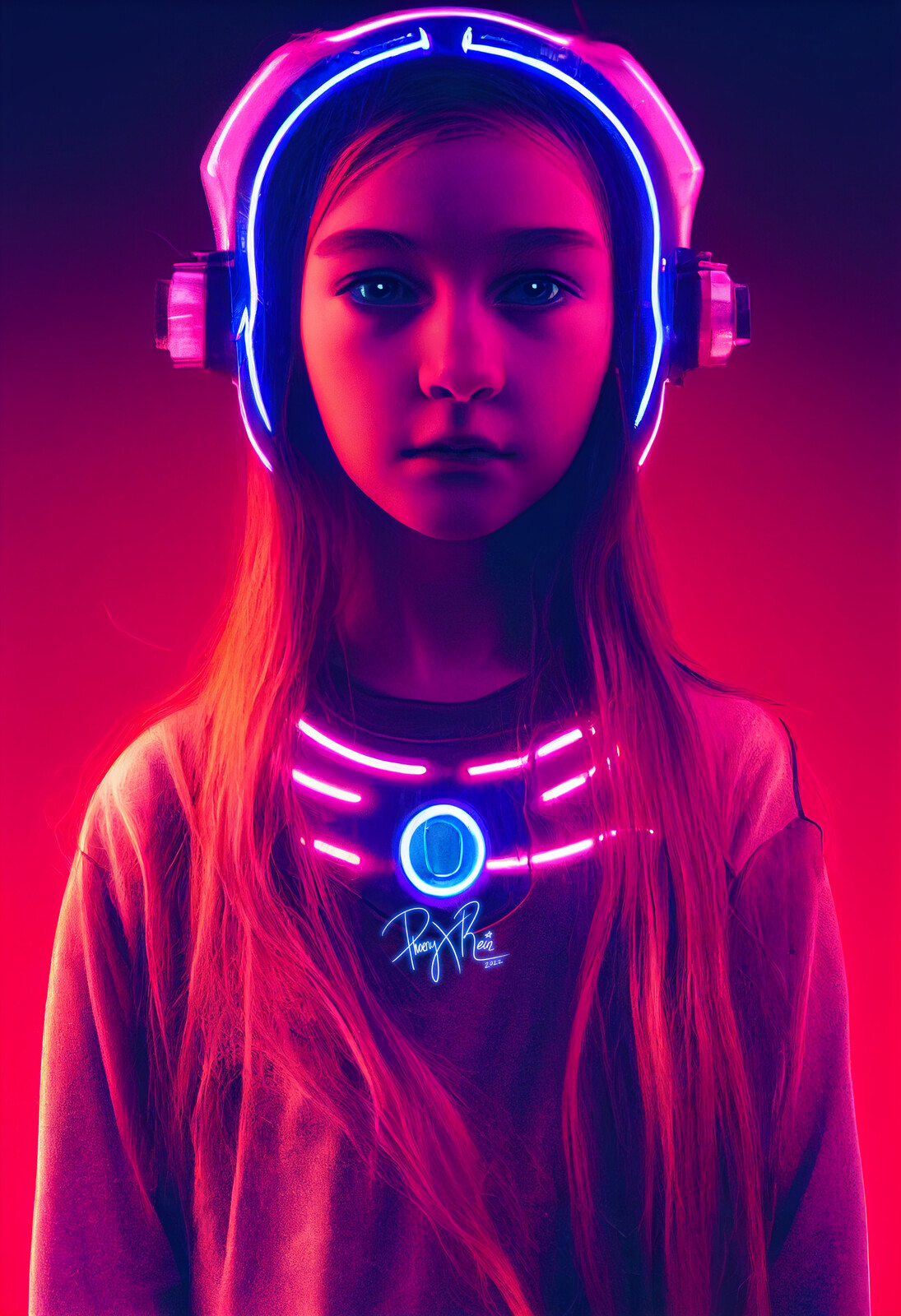 Phoenyx Rein - Neon Portraiture