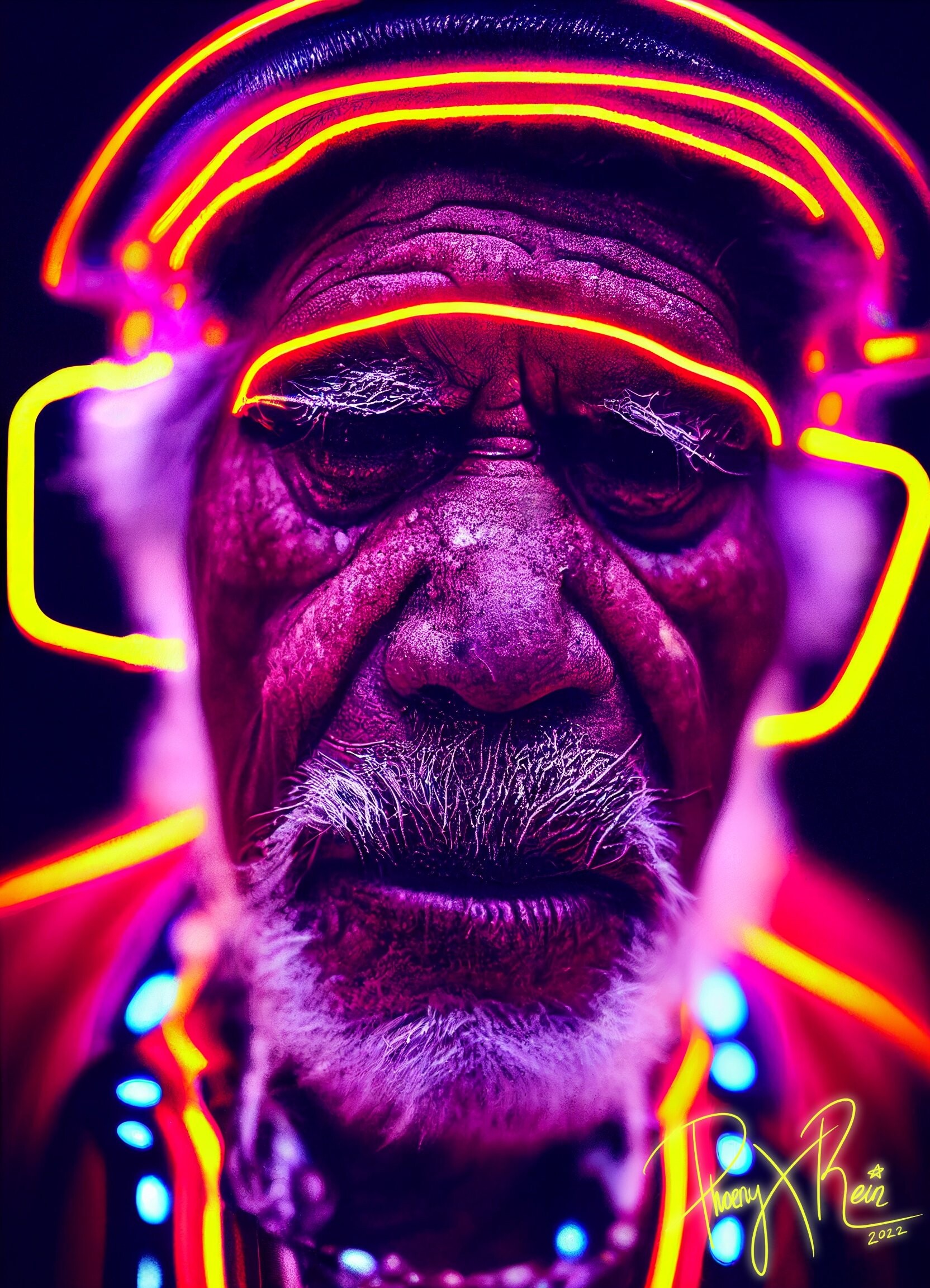 Phoenyx Rein - Neon Portraiture