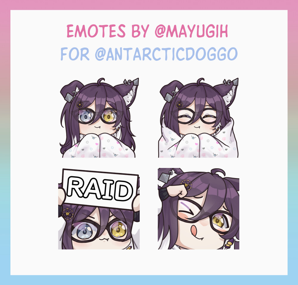 ArtStation - Emote & Sub Badges Showcase Doggo 2022