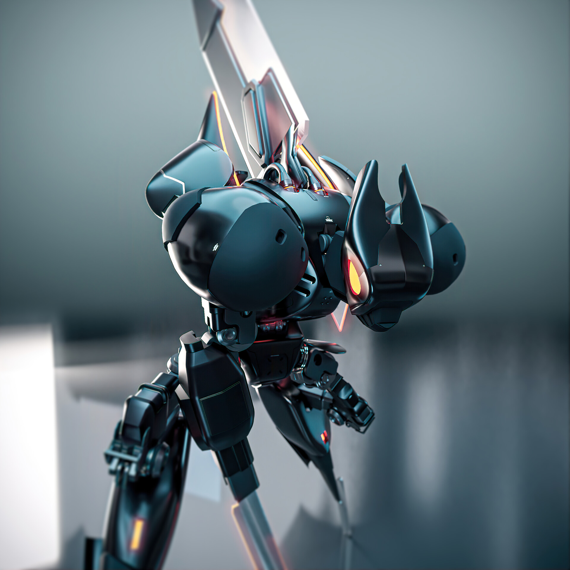 Nicholas Wong - Stabby-Bot: Inspired by Midjourney