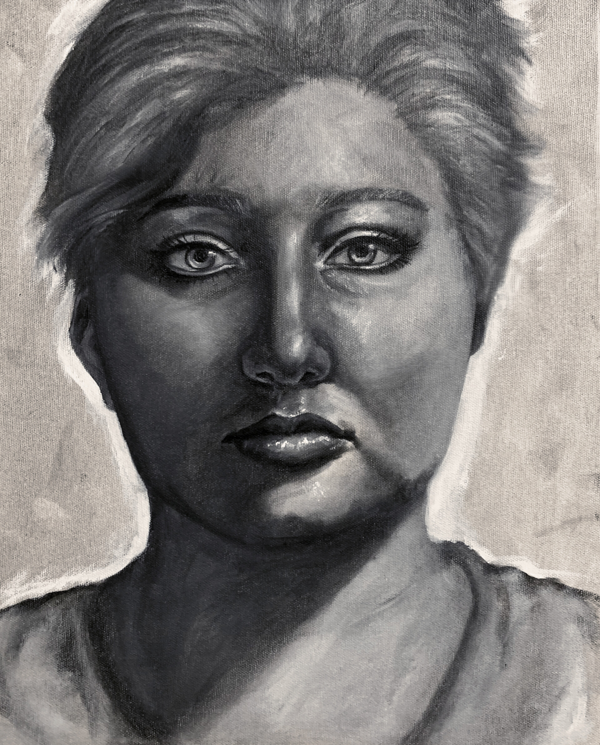 ArtStation - Self Portrait - Black & White