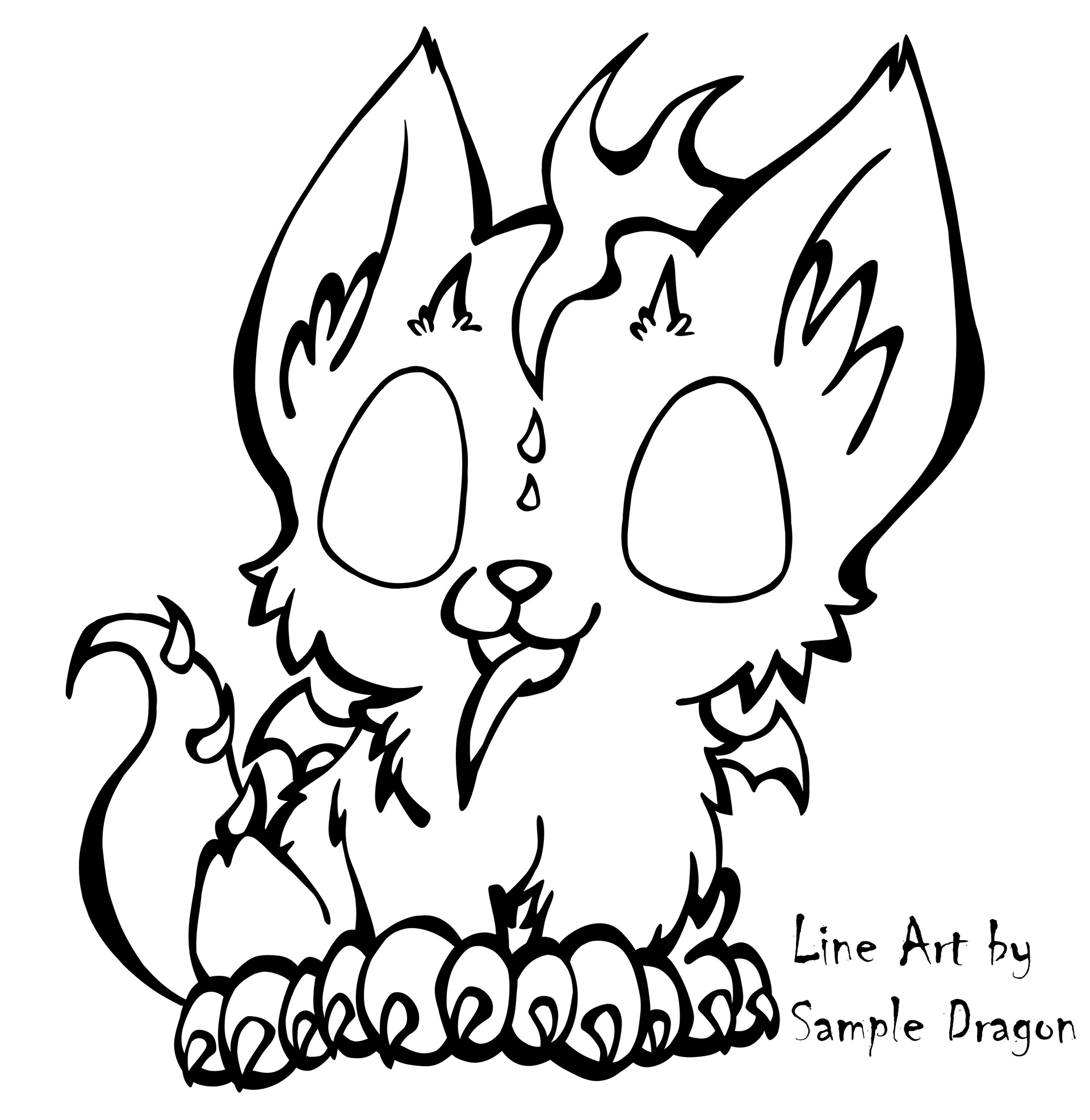 wolf and dragon coloring pages