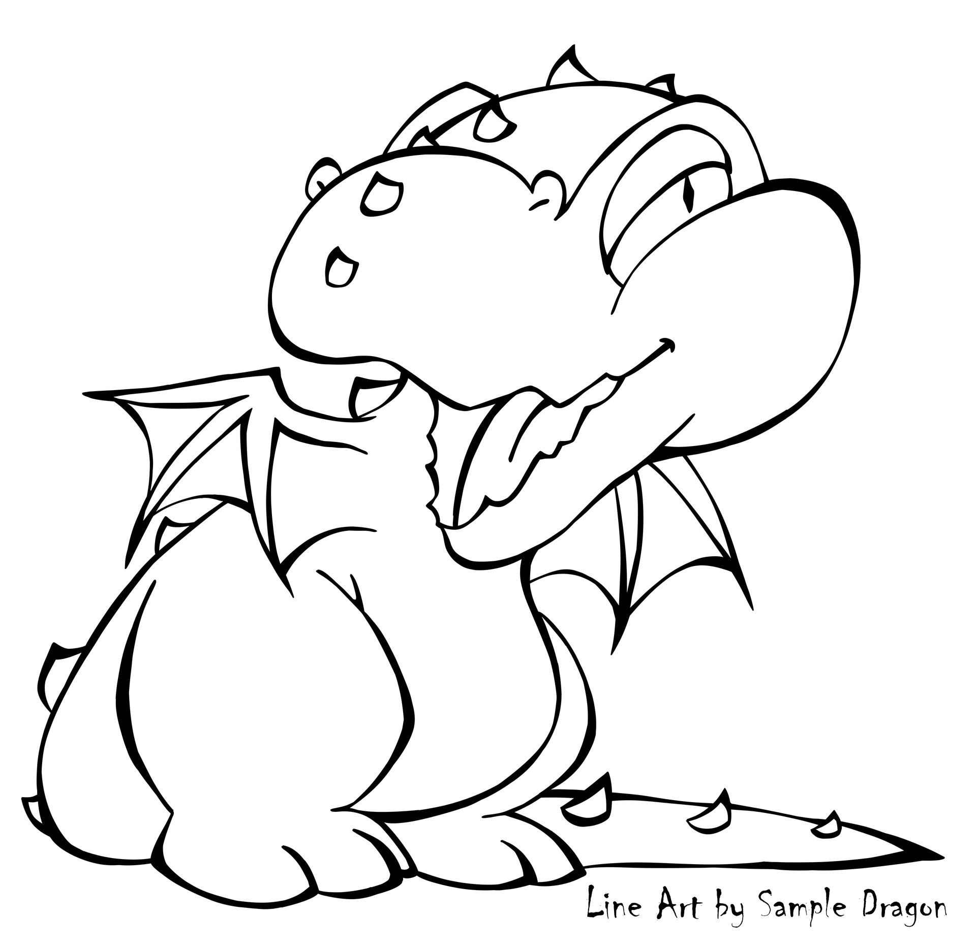 free wyvern coloring pages