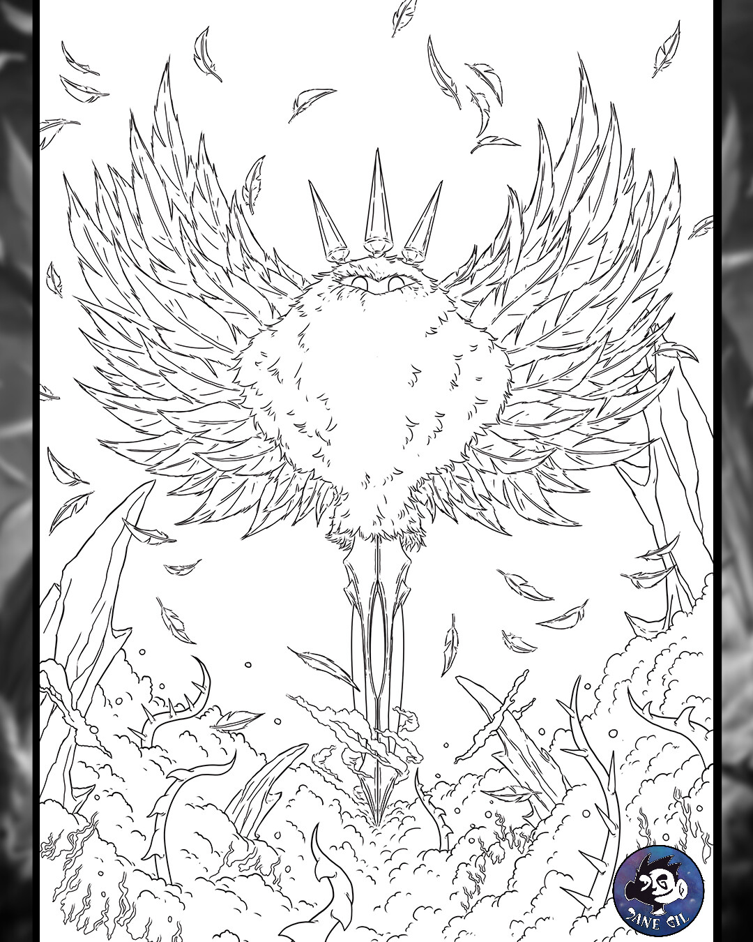 Daniel Gil Pérez - The Radiance / El Destello - Hollow Knight Fan Art