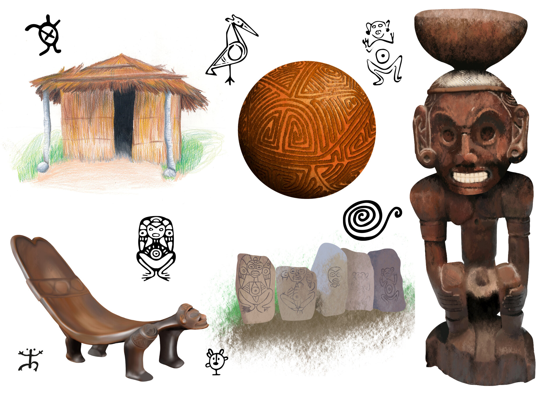 ArtStation - La lettre d'une culture - Les Taïnos de Cuba