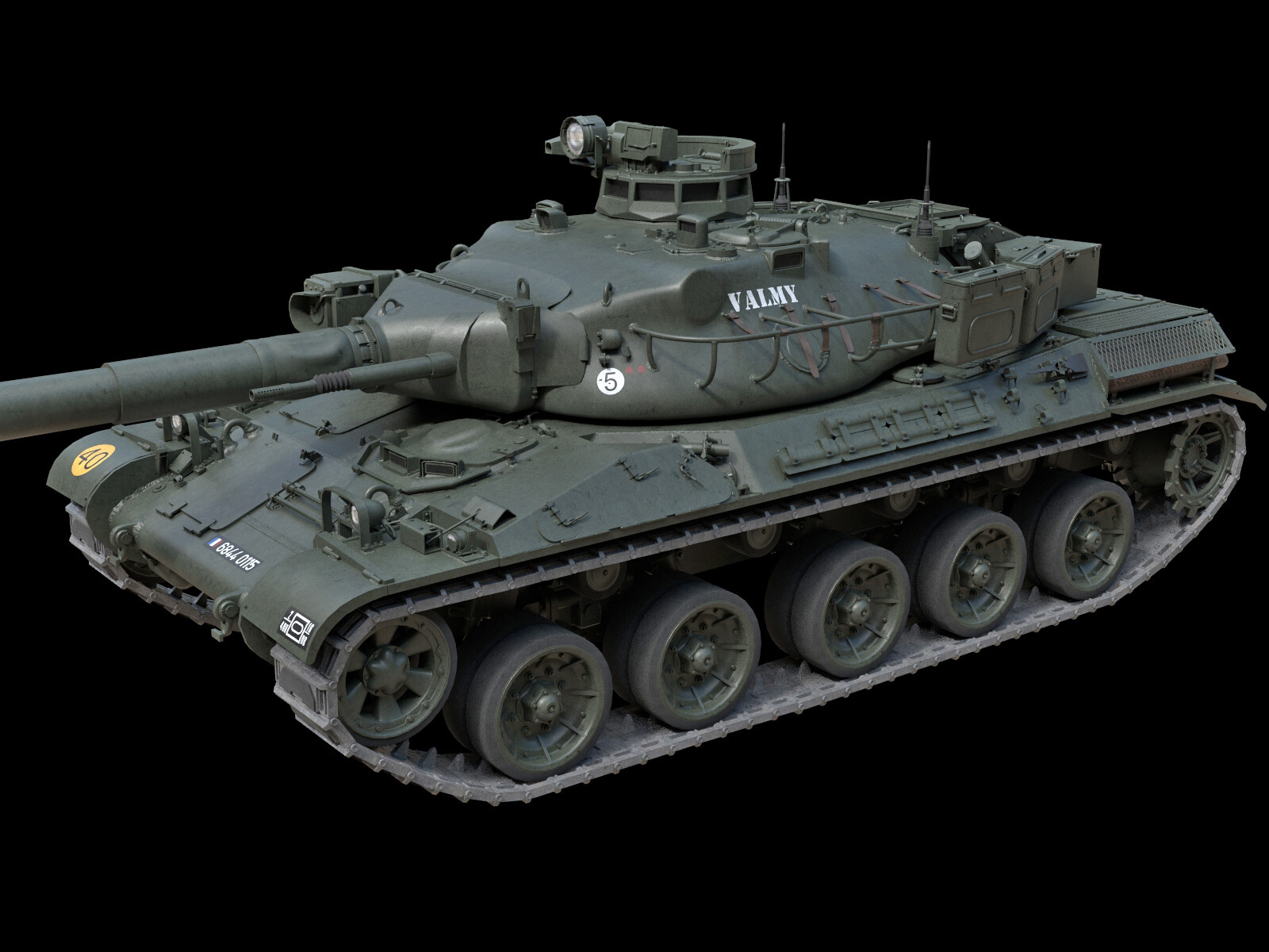 ArtStation - French main battle tank AMX-30