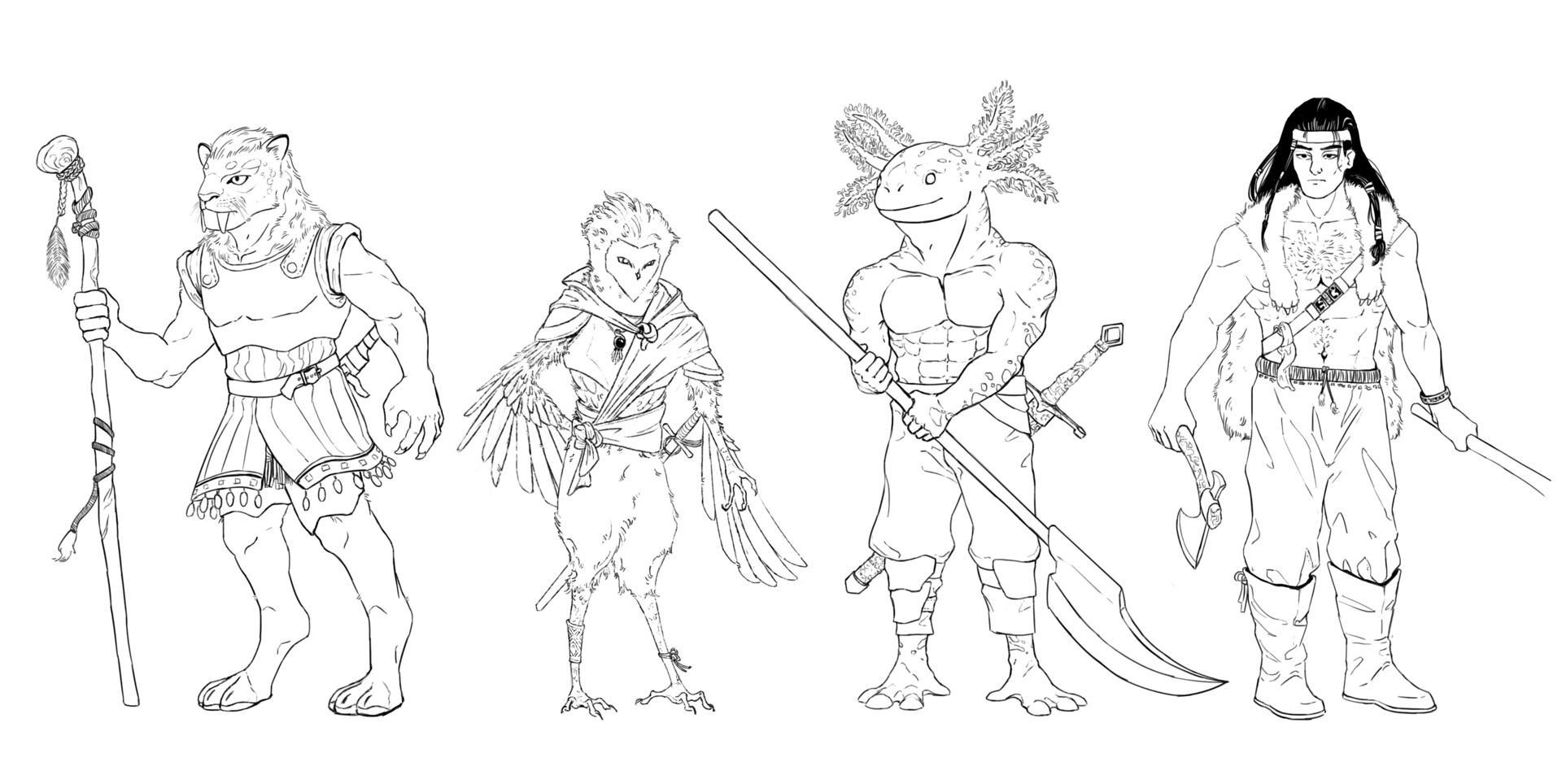 ArtStation - Fantasy Character Lineup