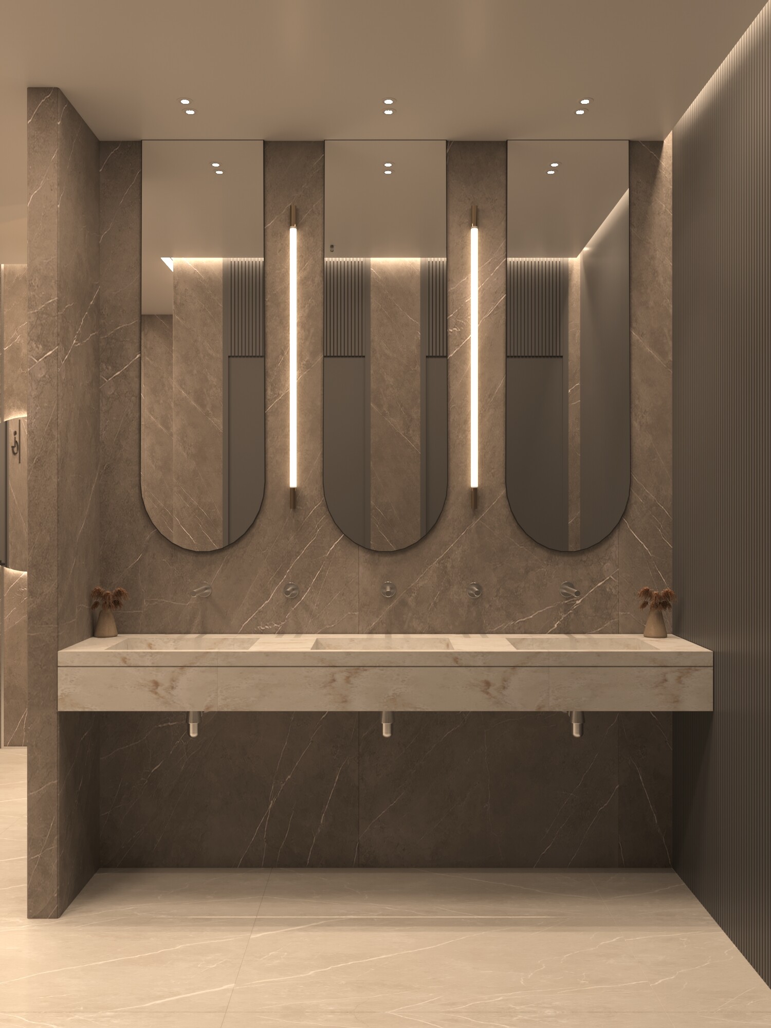 ArtStation - Medical Mall | Restroom