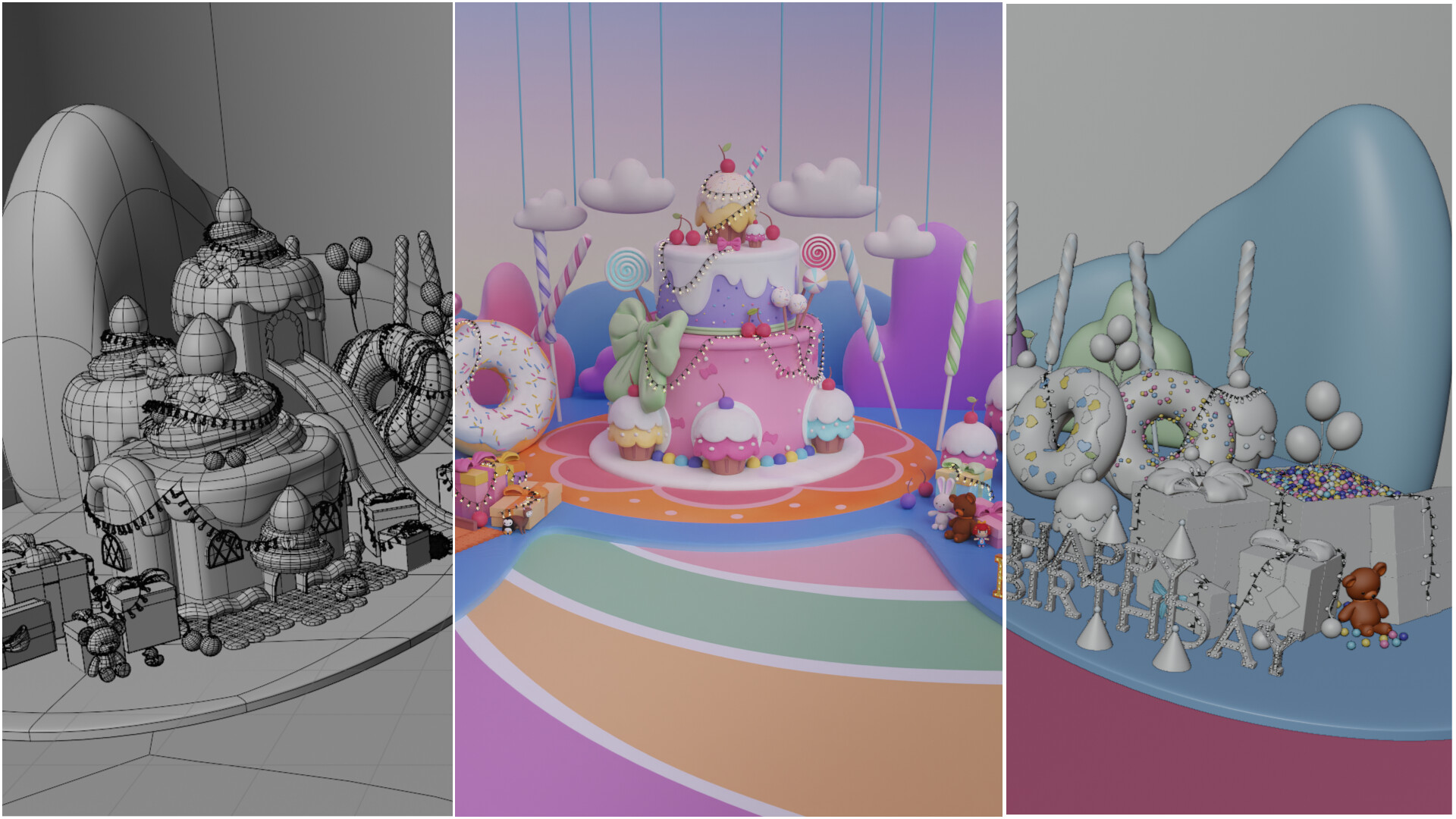 ArtStation - Stylized Dessert Stage