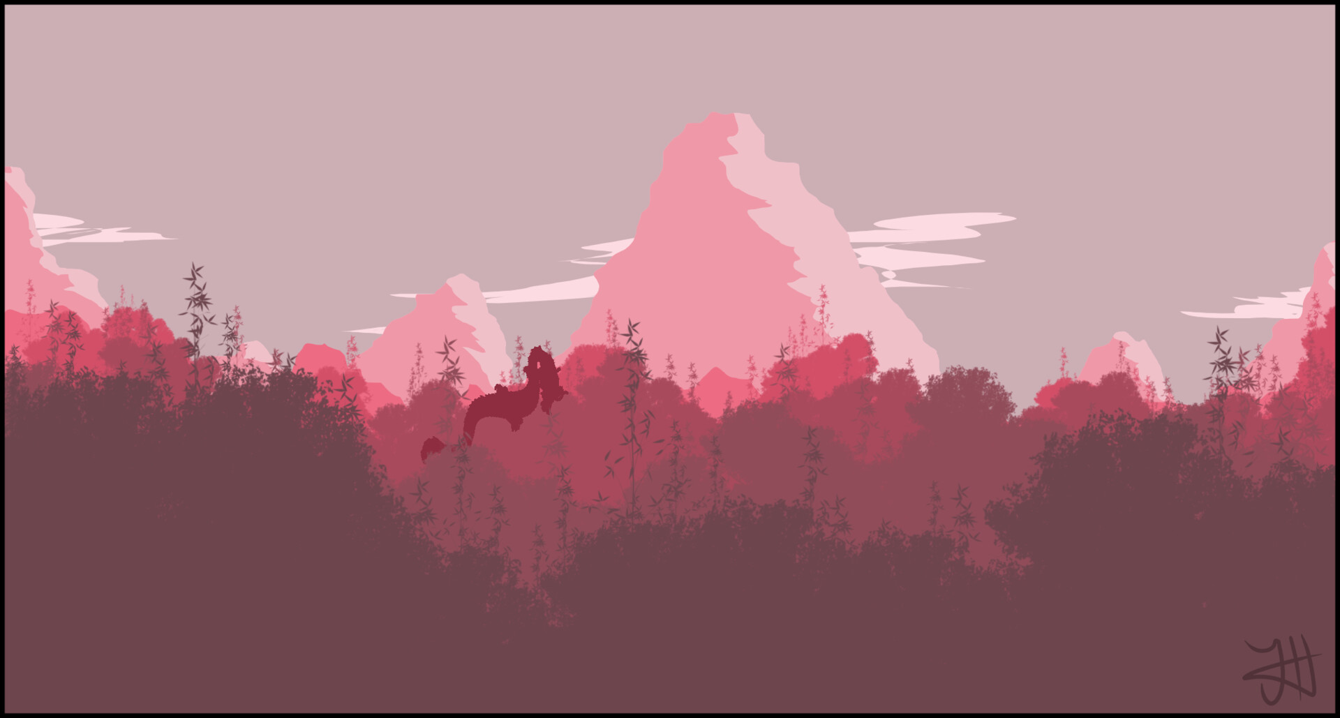 ArtStation - Pink Mountains