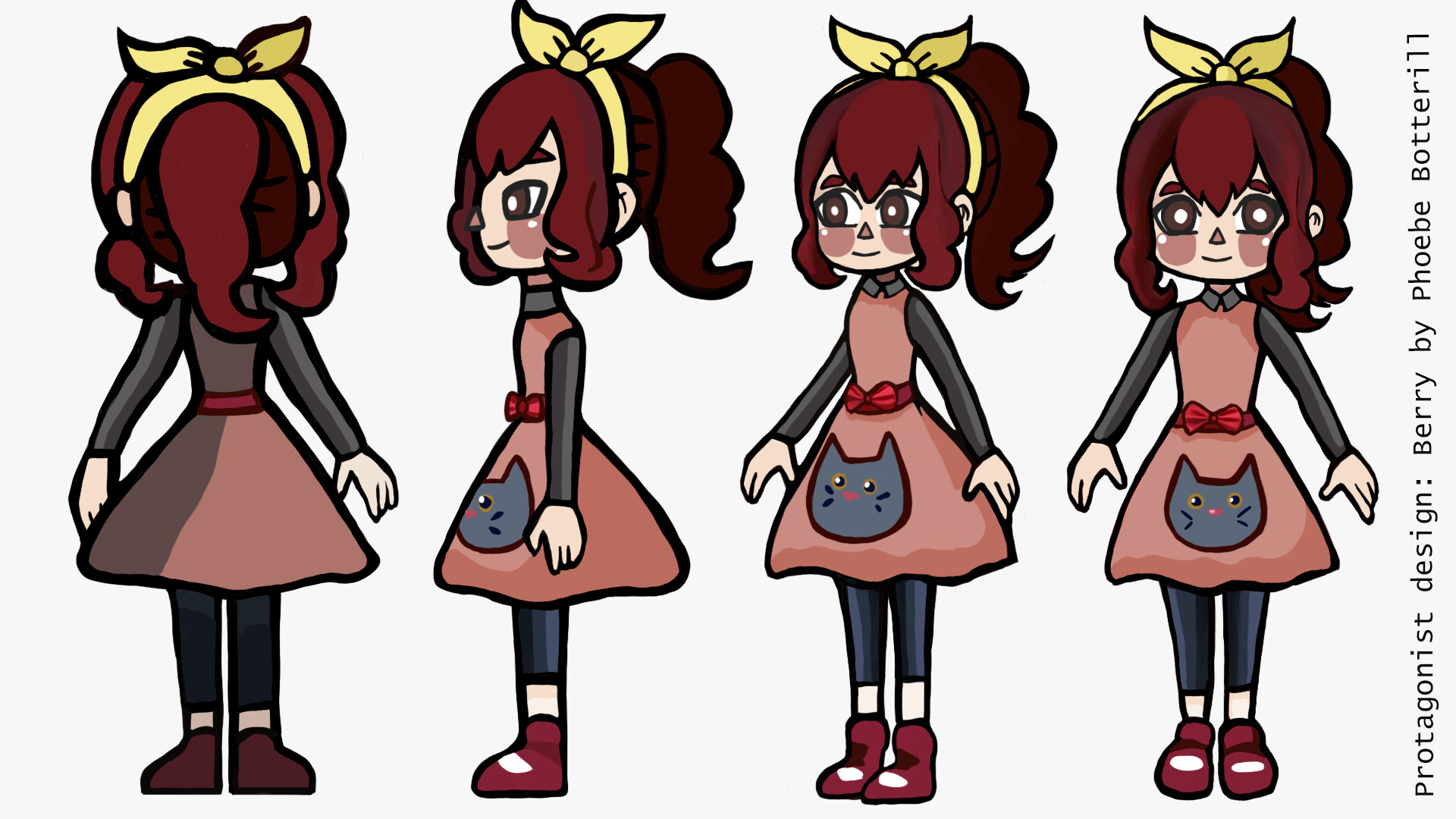 ArtStation - Protagonist turnaround sheet