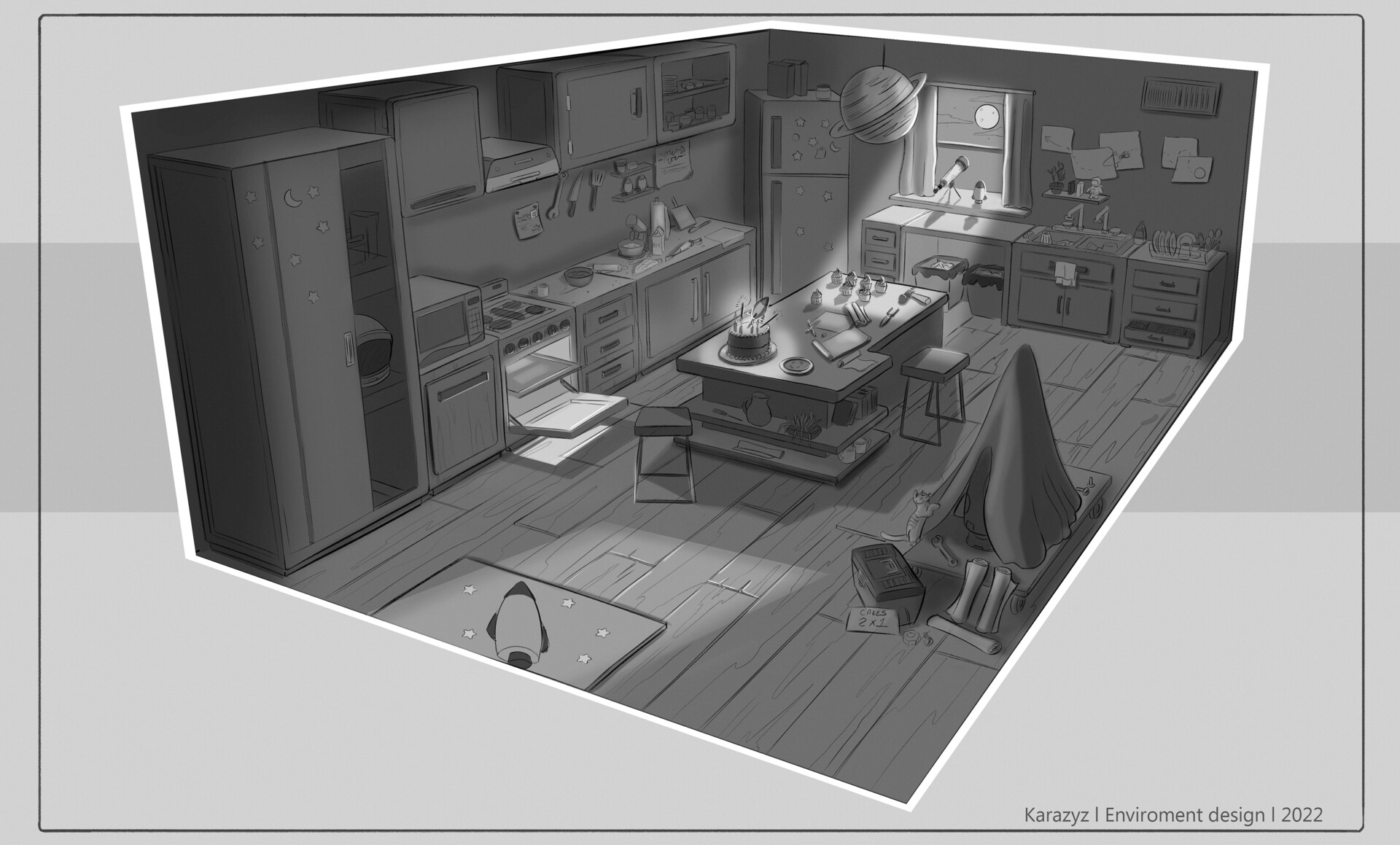 ArtStation - Enviroment design -baking an adventure