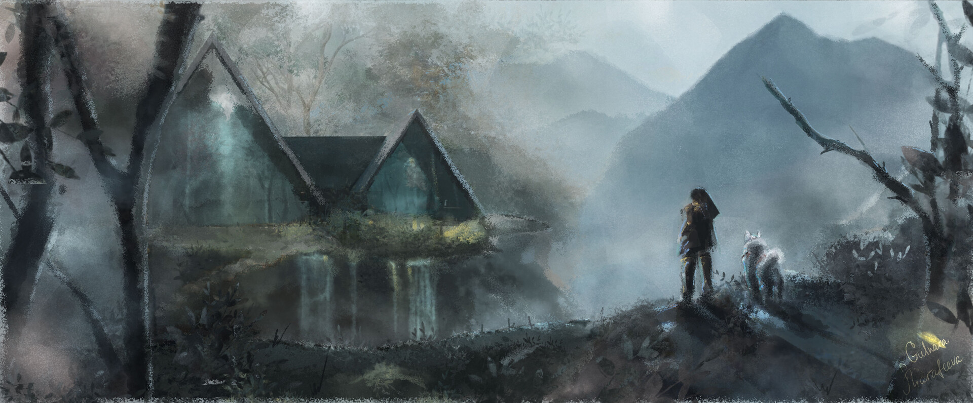 ArtStation - Illustration for a game prototype scenario