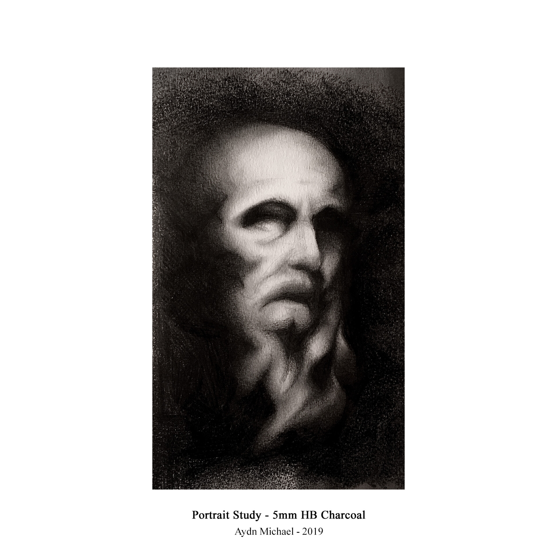 ArtStation - Charcoal Portrait Study