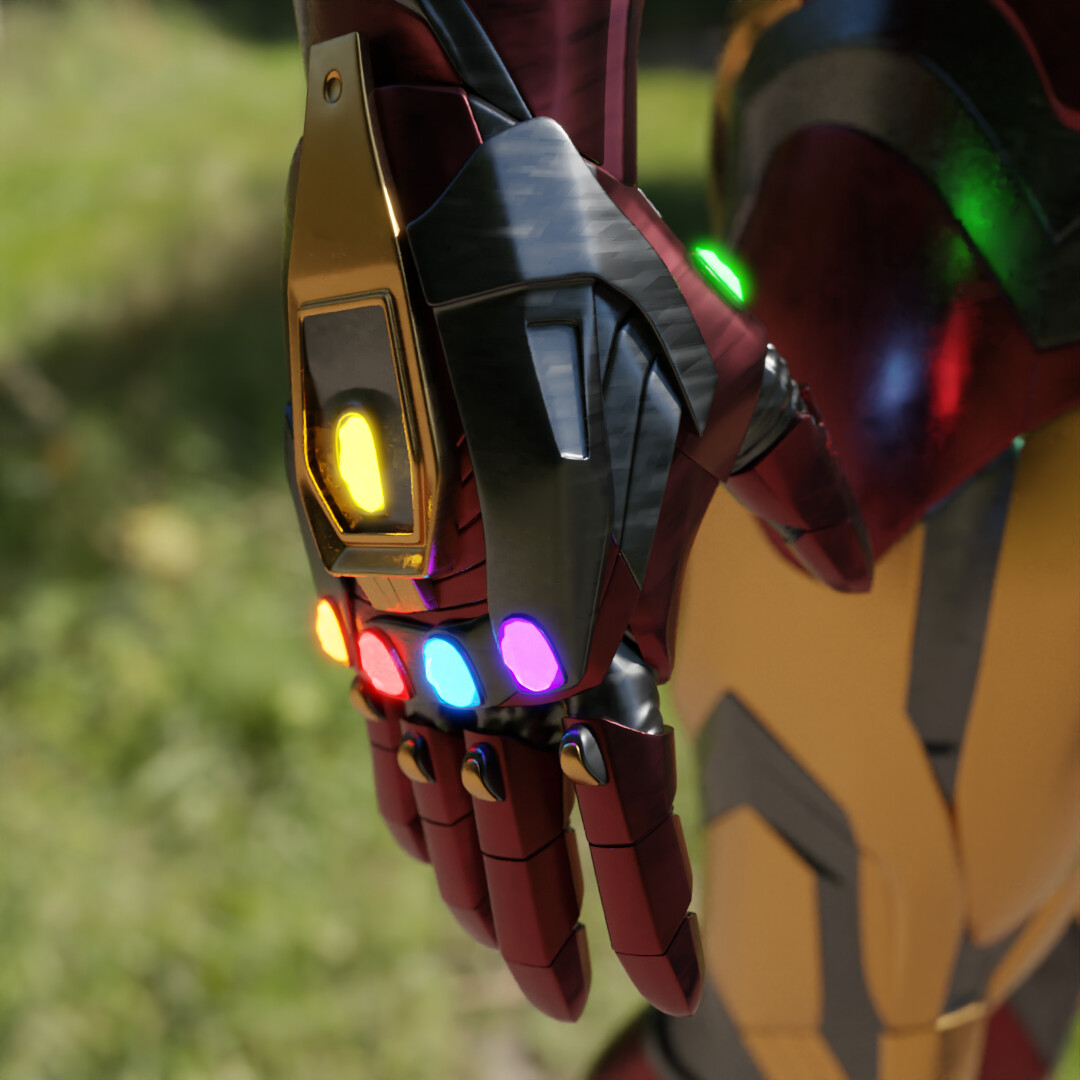 ArtStation - Iron Man Mark - 85 Nano Tech Infinity Gauntlet