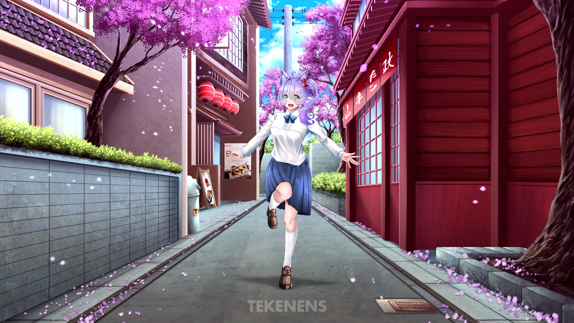 ArtStation - Japanese urban street