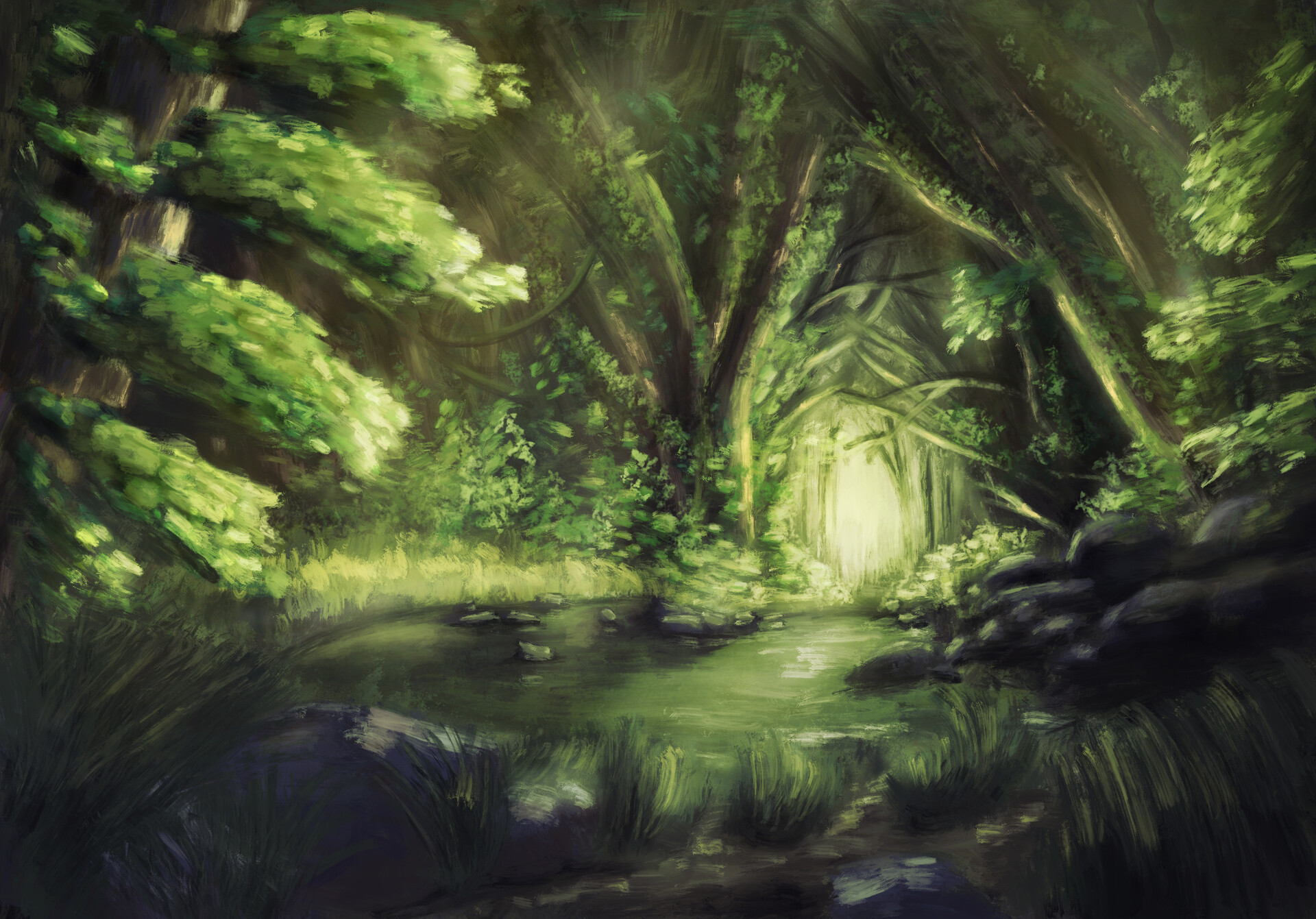 ArtStation - Fantasy Forest