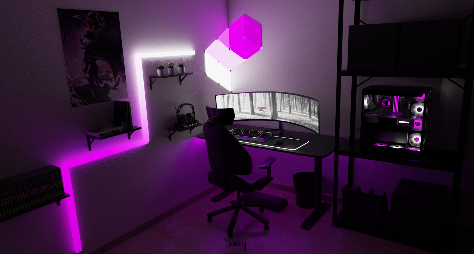 ArtStation - Streamer Gaming Setup |Fiverr #5