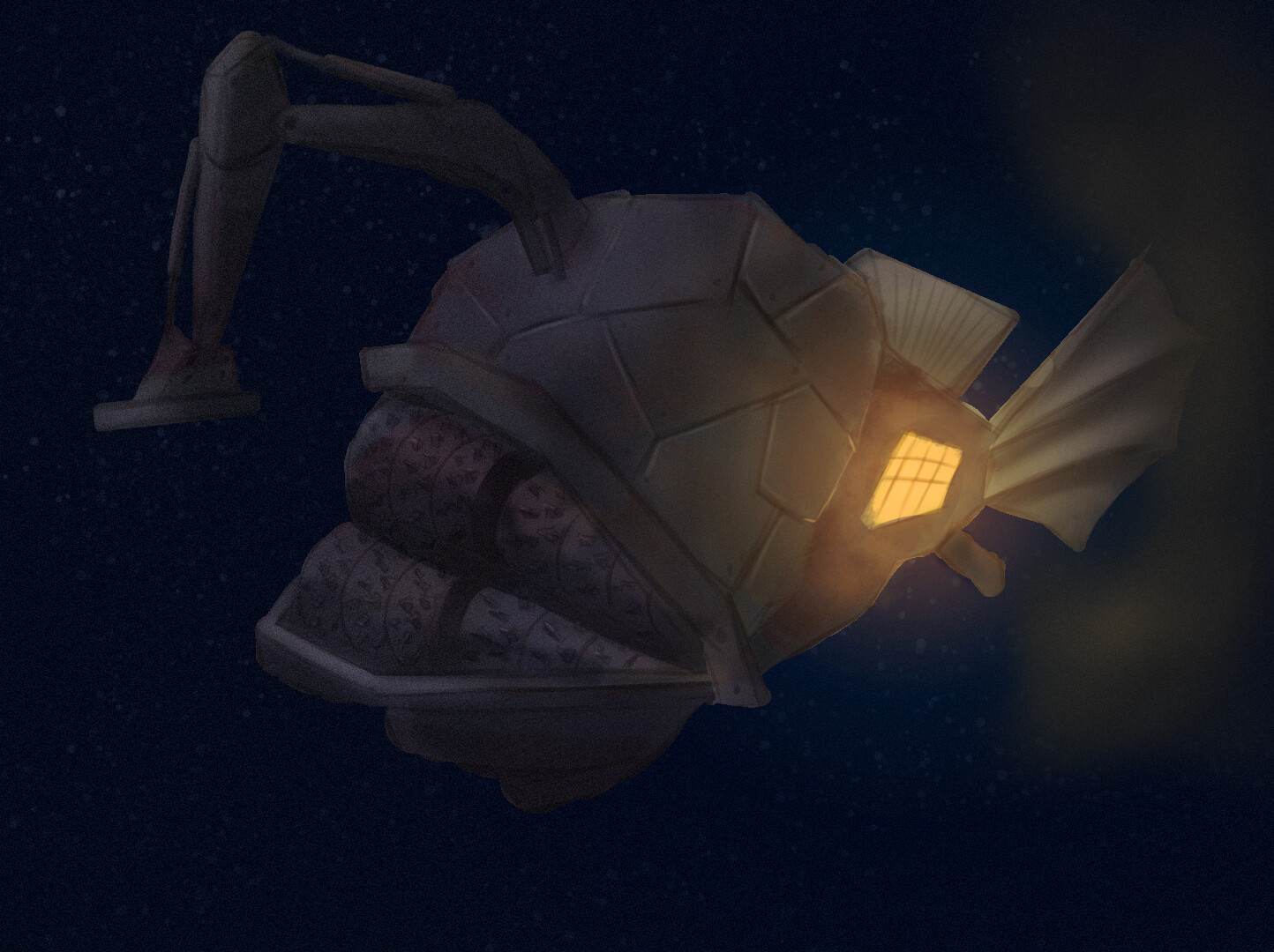 ArtStation - spaceship garbage compactor