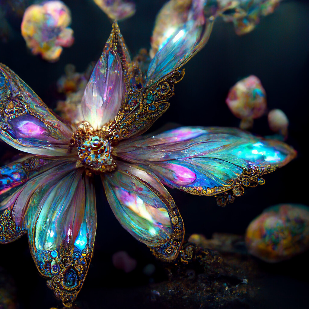 ArtStation - Iridescent Flower