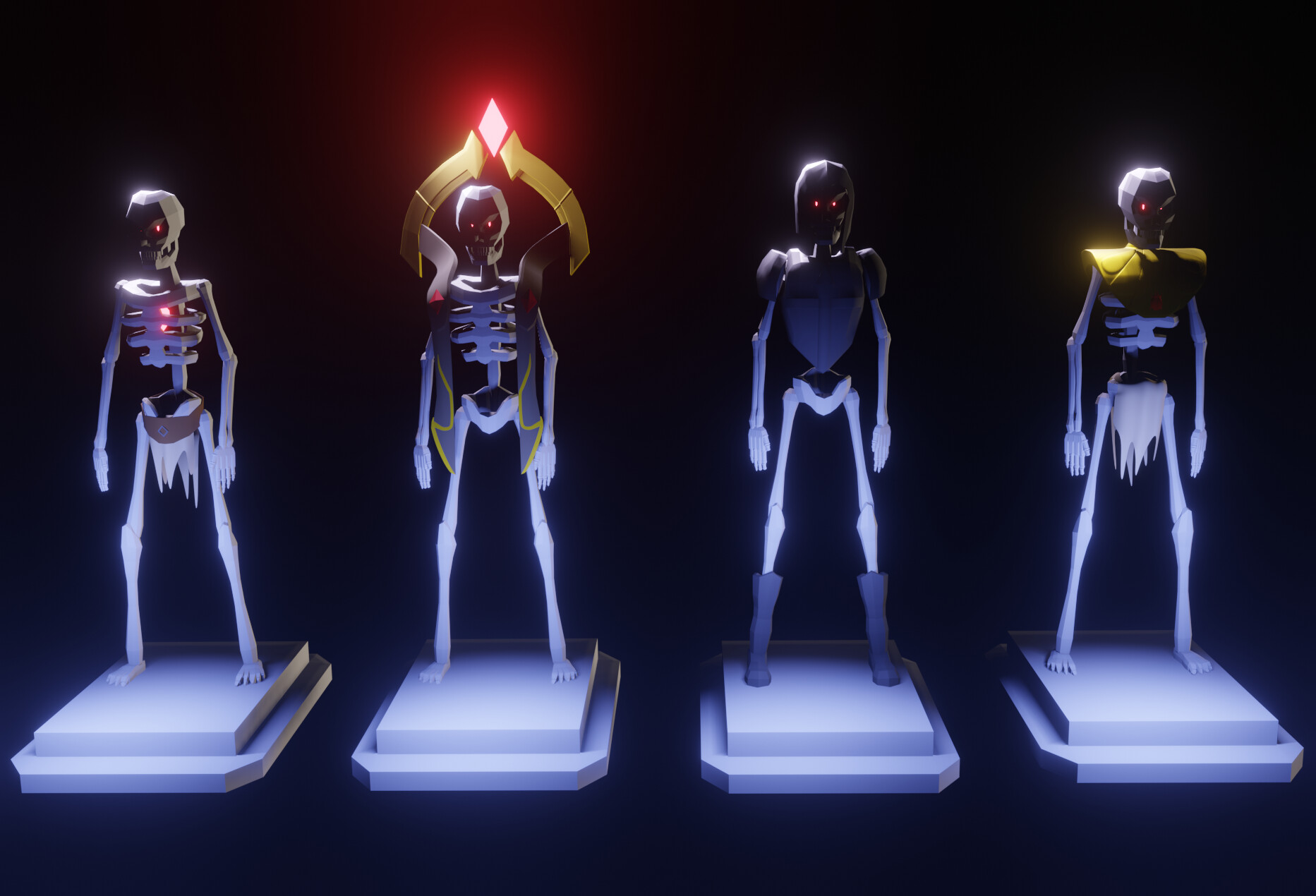 ArtStation - Basic Skeletons - Variations