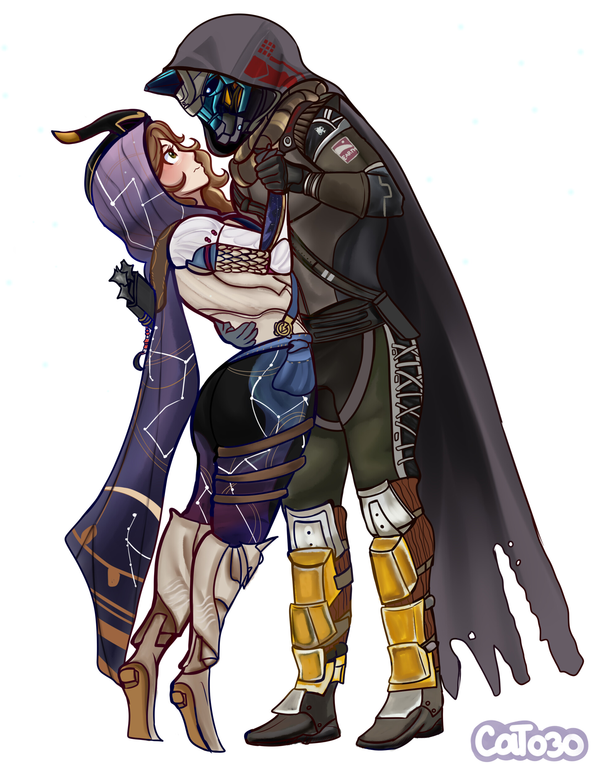 CAT o3o - Cayde 6 x Guardian FanArt